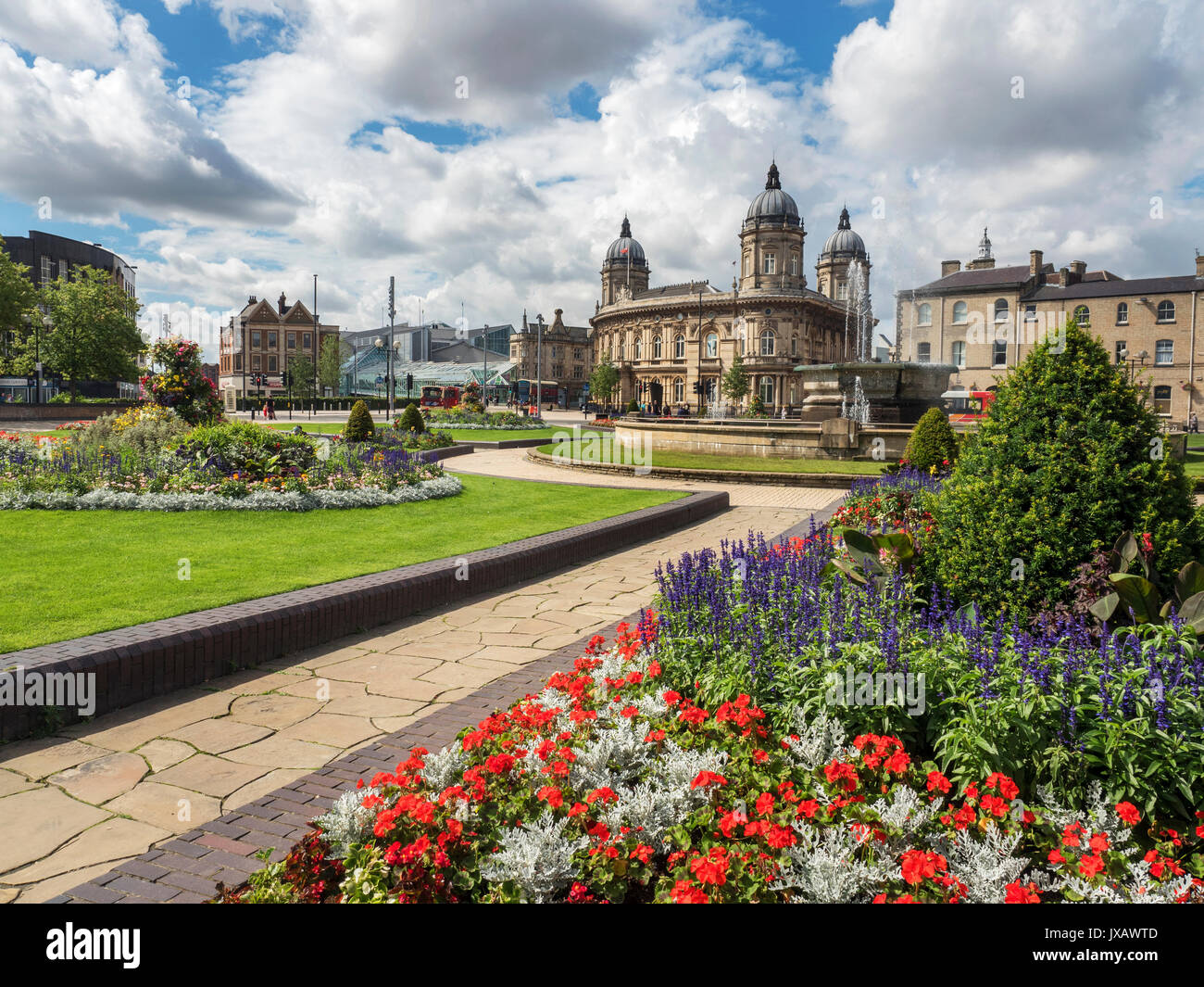 Hull Maritime Museum from Queens Gardens Hull Yorkshire England Stock ...