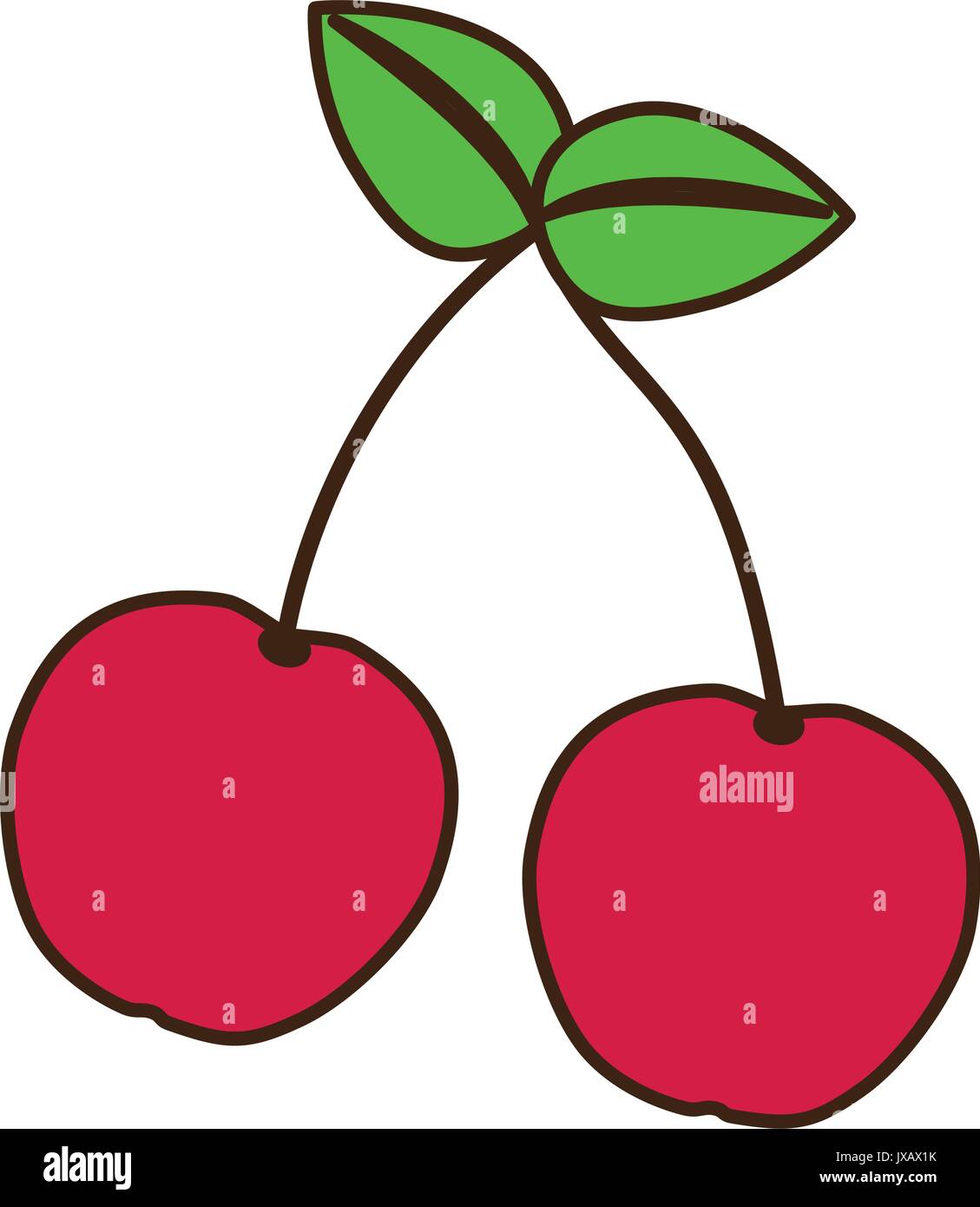 Sweet cherries fruit icon vector illustration graphic design Stock ...