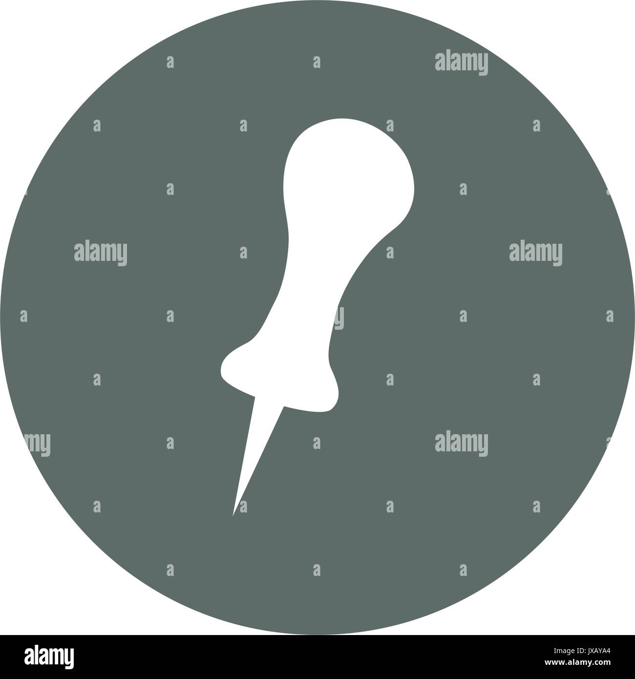 Office pin round symbol icon vector illustration graphic design Stock ...