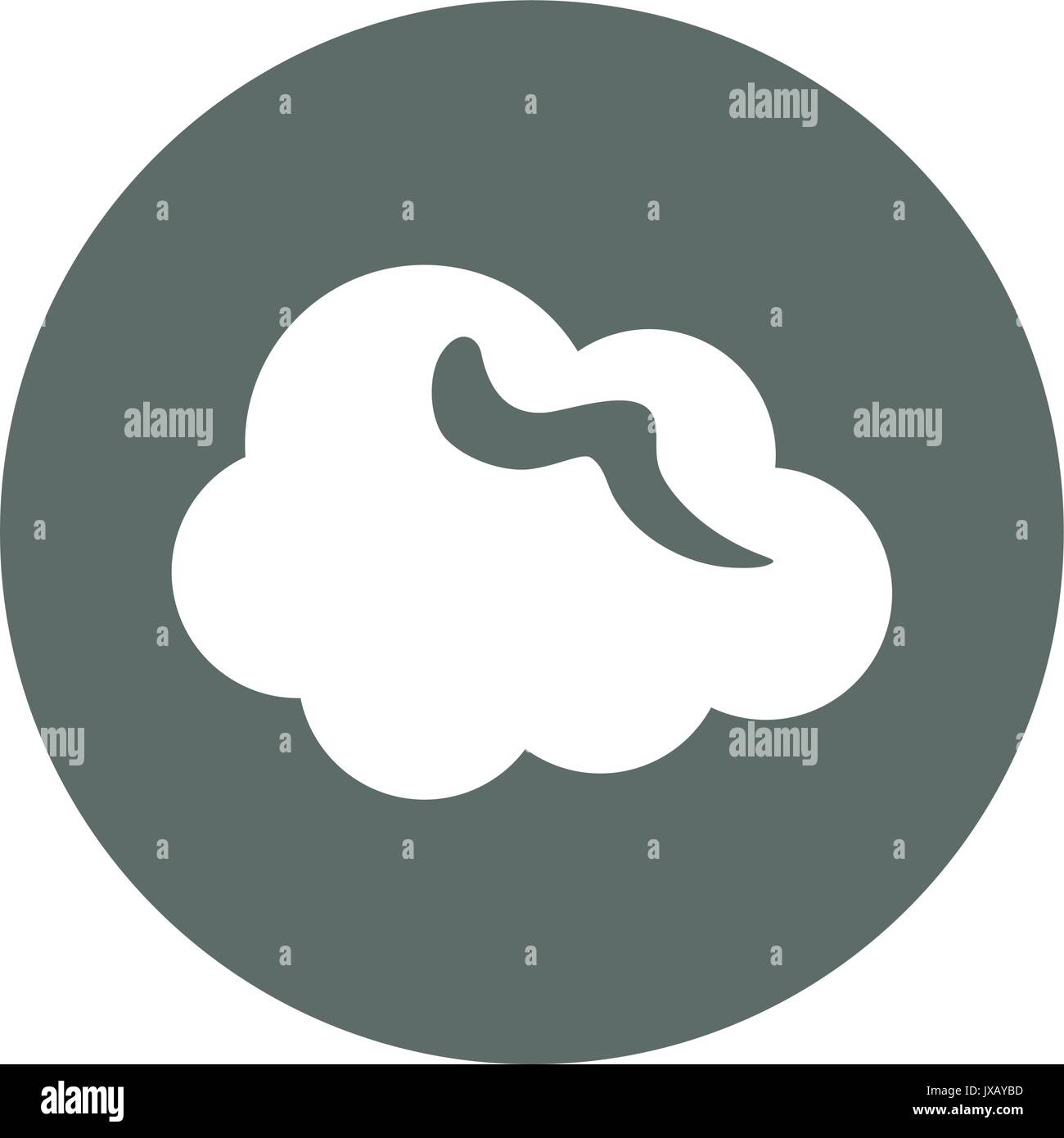 Cloud computing round icon icon vector illustration graphic design ...