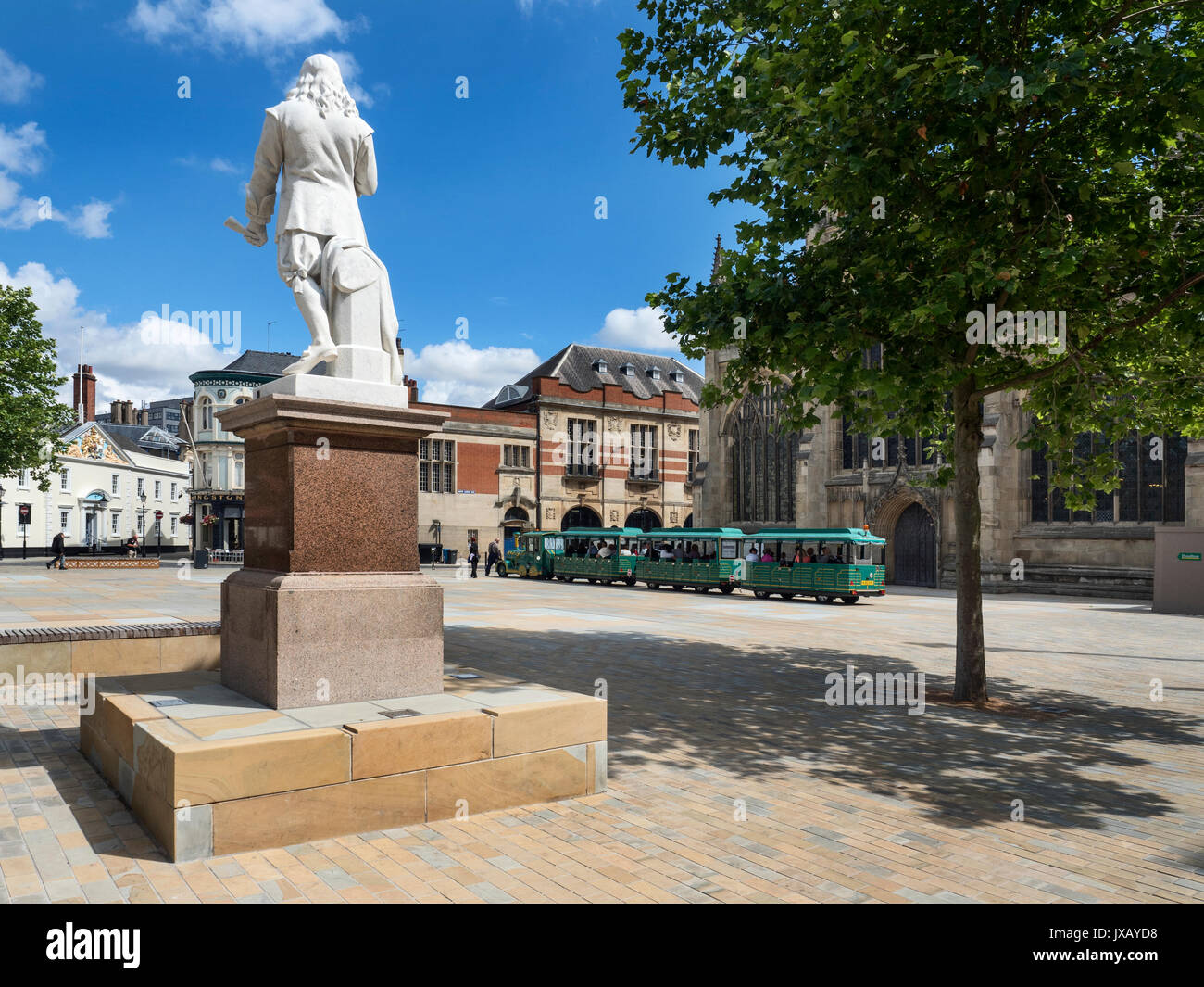 Andrew Marvell Statue in Trinity Square in the Old Town at Hull ...