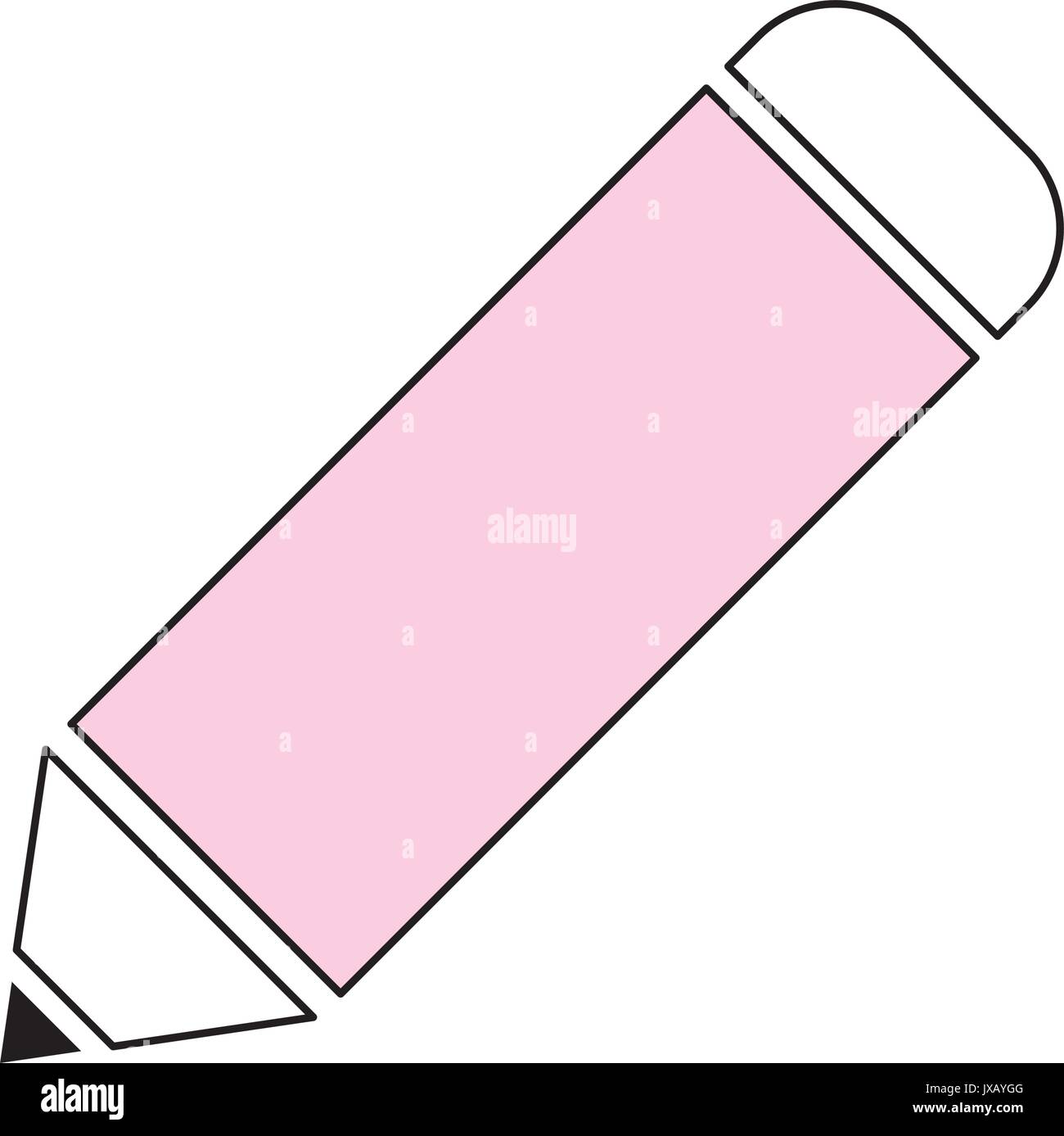 Pencil round icon icon vector illustration graphic design Stock Vector ...