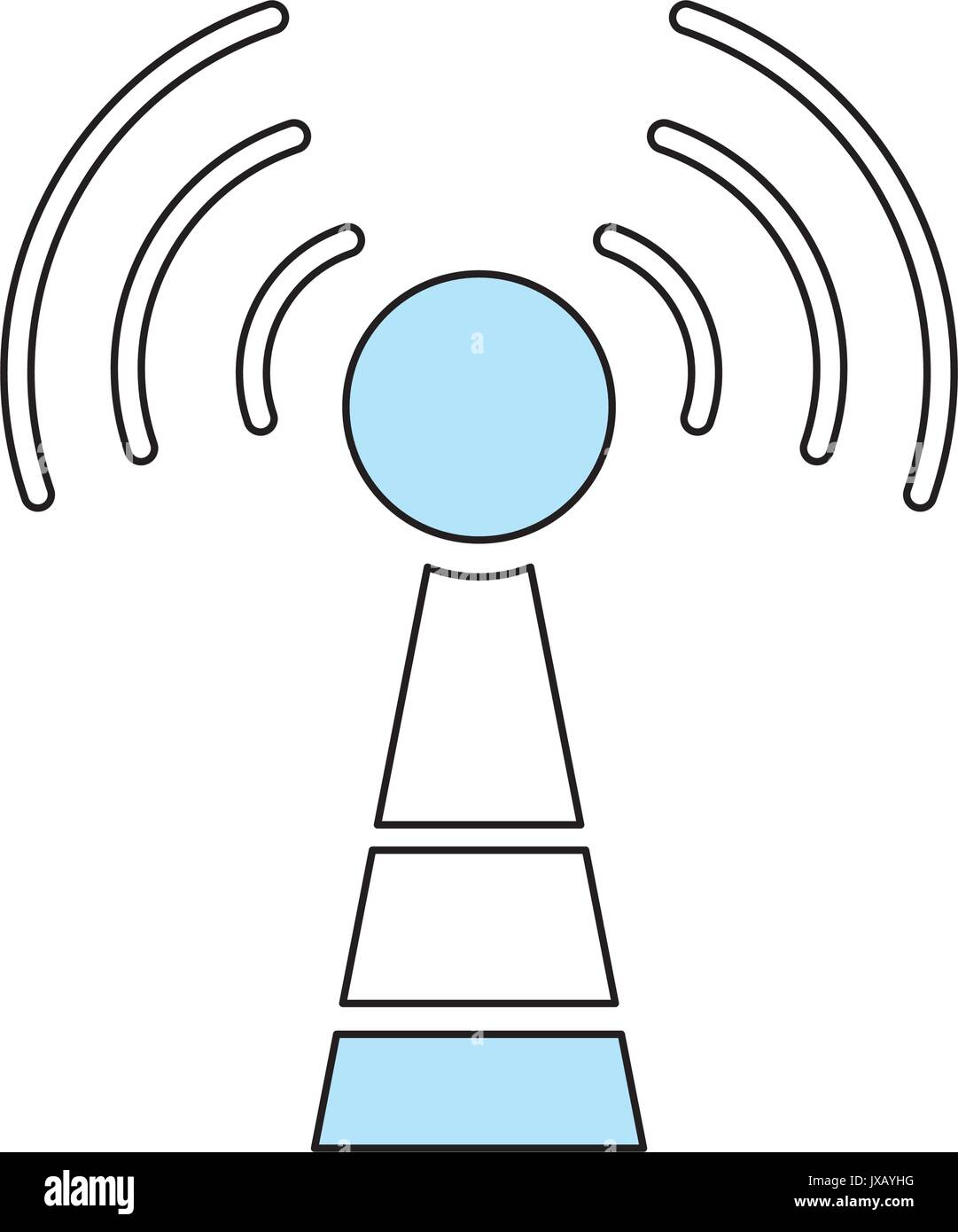 Wifi antenna symbol icon vector illustration graphic design Stock ...
