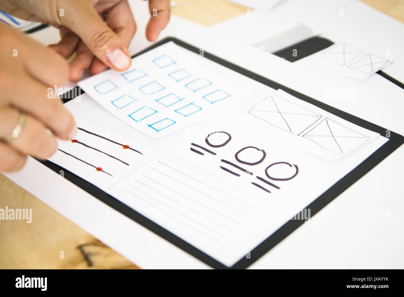 tablet website design Stock Photo - Alamy