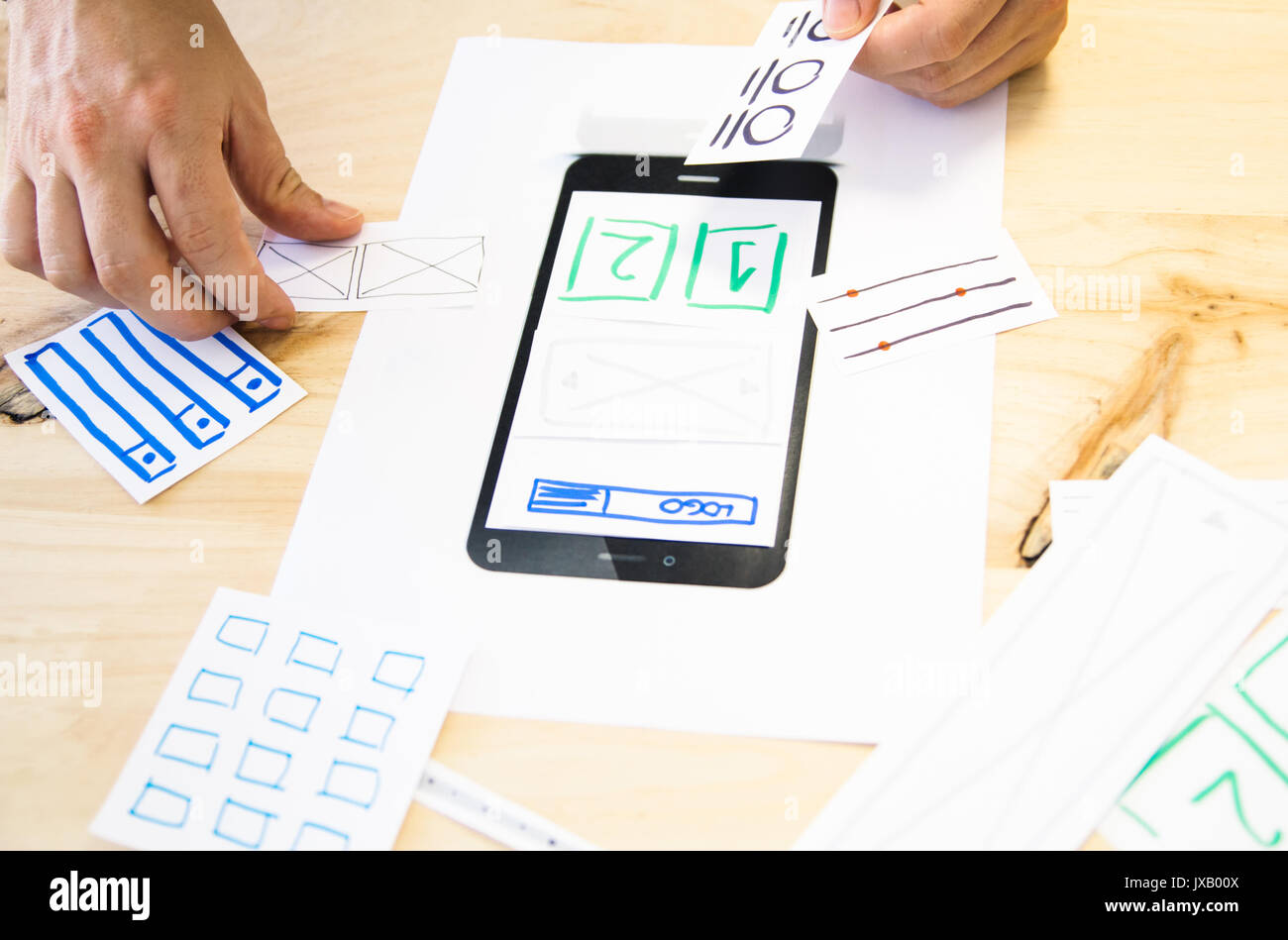 Responsive web design management programming hi-res stock photography ...