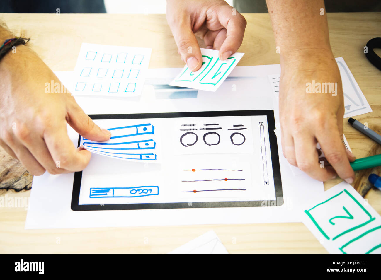 Design wireframe hi-res stock photography and images - Alamy