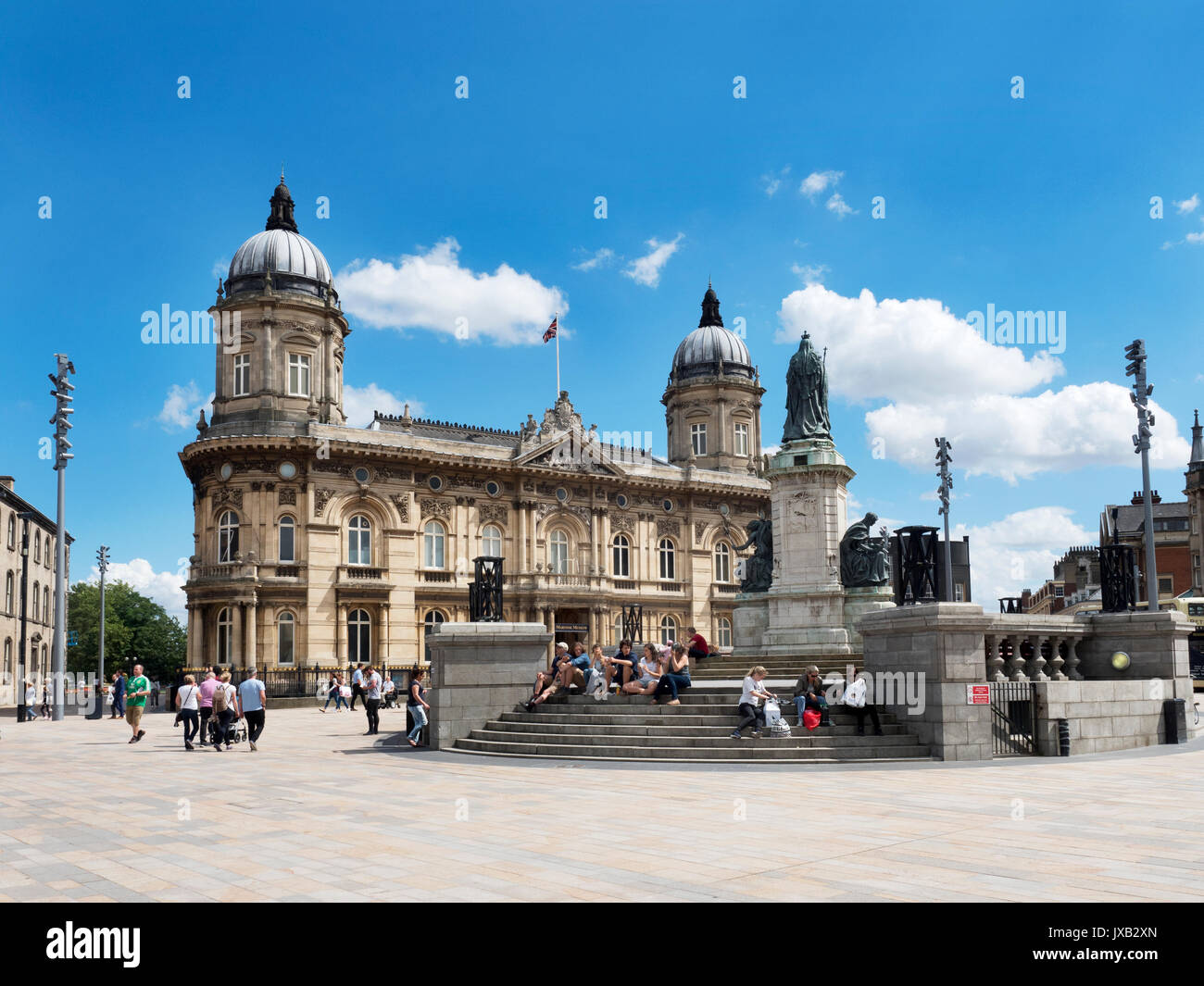 Hull Maritime Museum and Queen Victoria Square Hull Yorkshire England ...