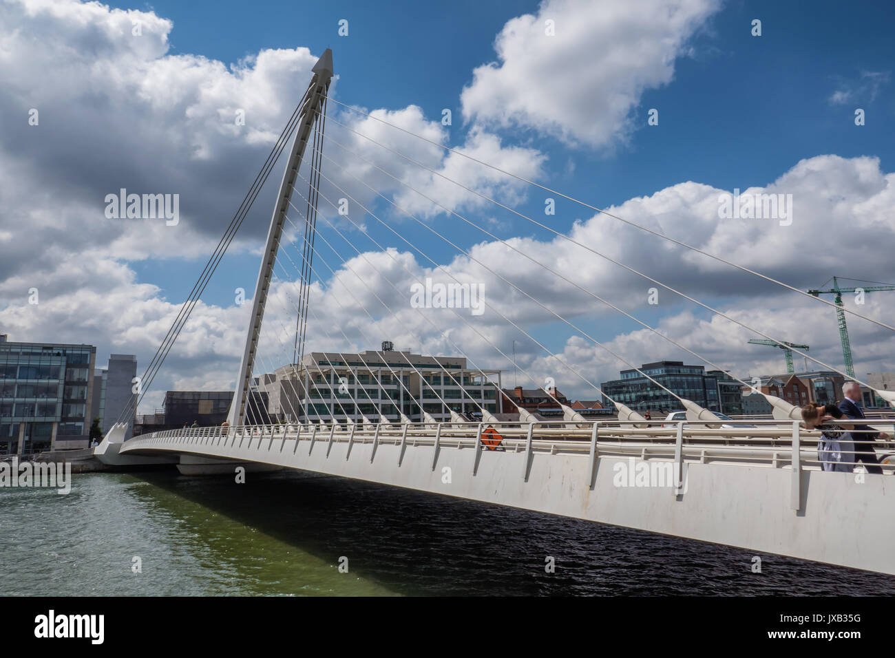 Dublin harp bridge hi-res stock photography and images - Alamy