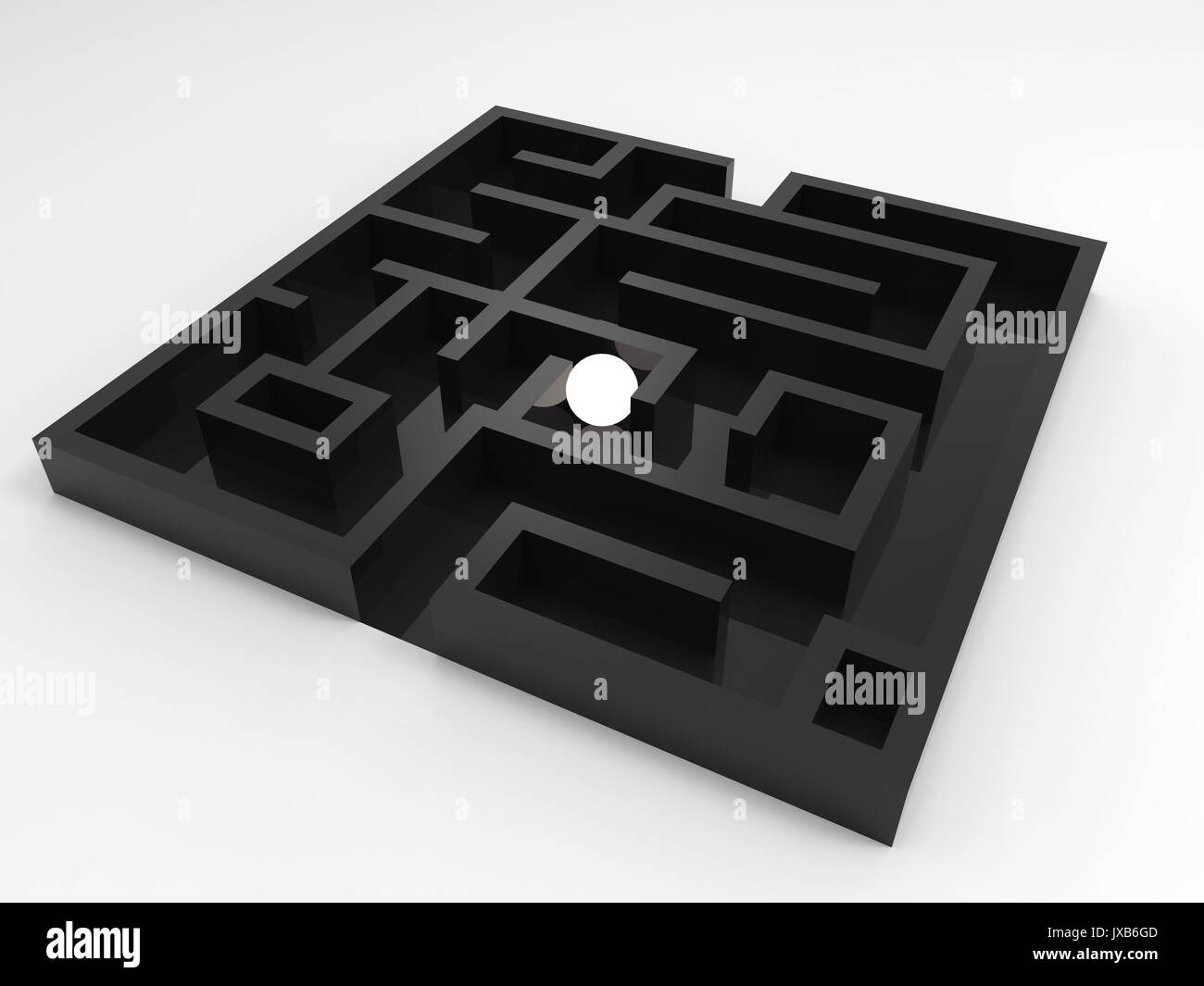 Ball in maze puzzle hi-res stock photography and images - Alamy