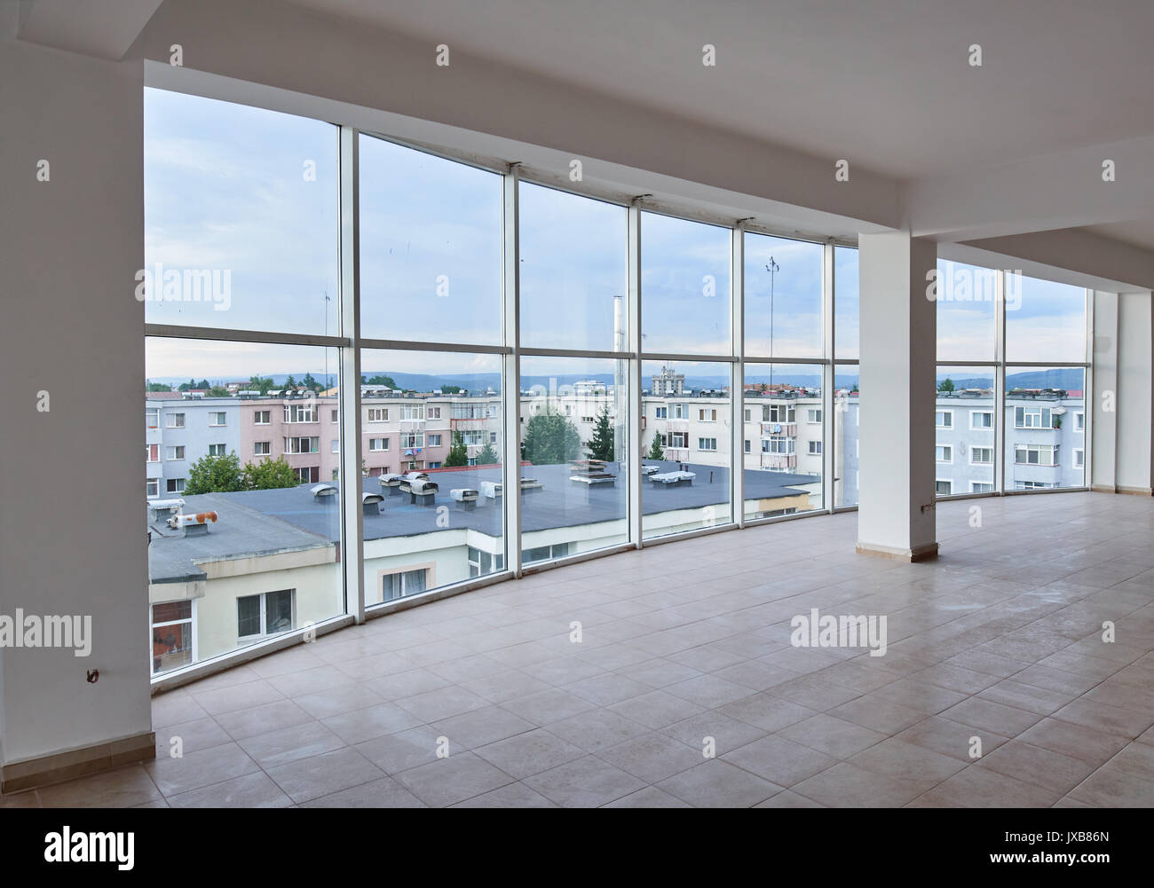 Interior of a large room or hall under construction Stock Photo - Alamy