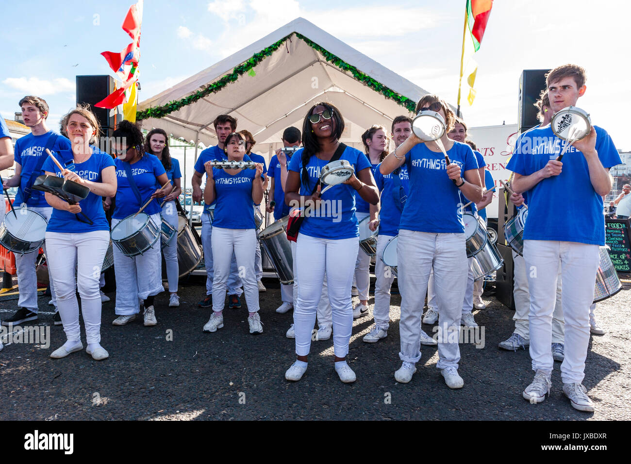 Playing the tambourines hi-res stock photography and images - Alamy