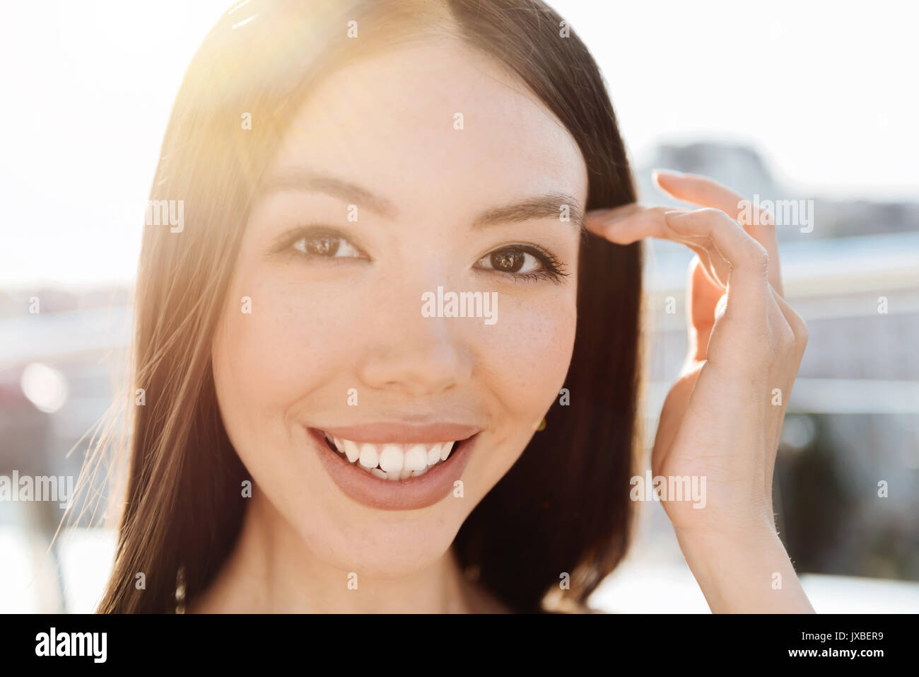 Portrait of a charming magnetic woman Stock Photo - Alamy