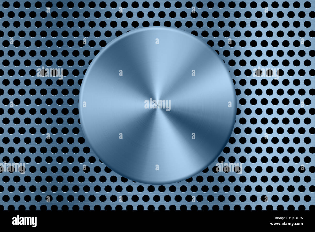 blue metal plate on metal screen background Stock Photo - Alamy