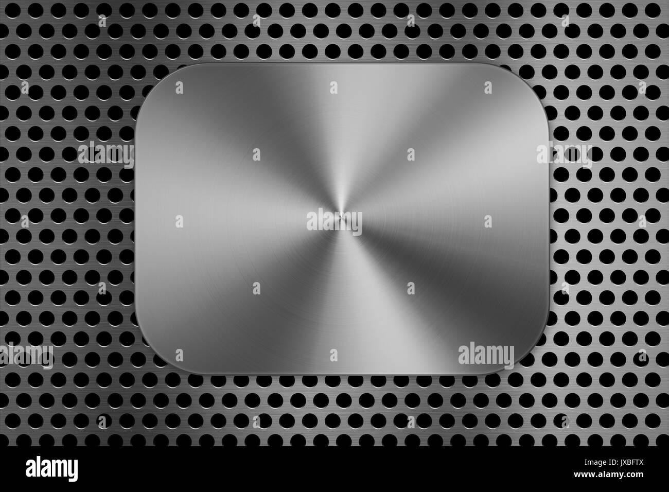 metal plate on metal screen background Stock Photo - Alamy