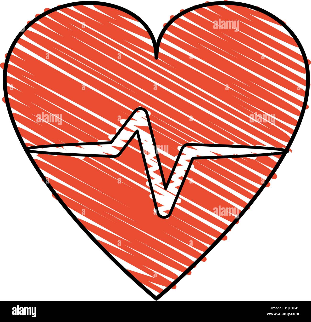 heartbeat vector illustration Stock Vector Image & Art - Alamy