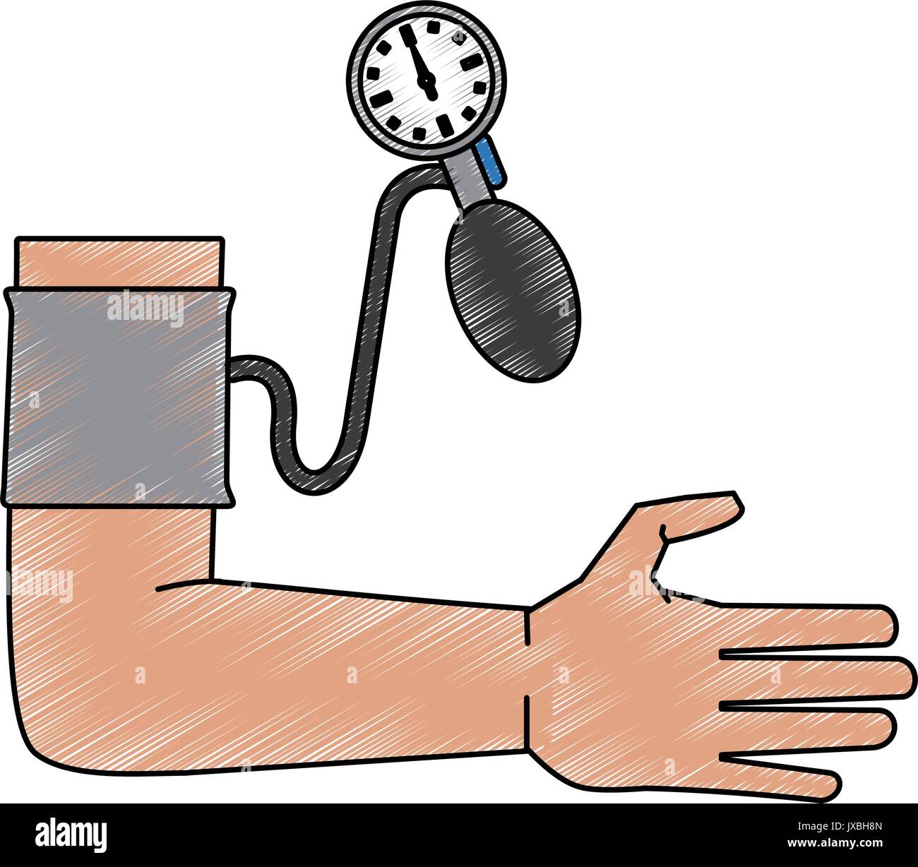 High blood pressure hand Stock Vector Images - Alamy