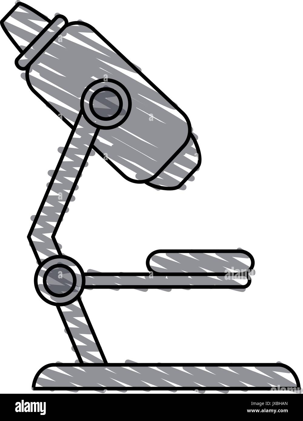 Medical equipment microscope doodle Stock Vector Images - Alamy