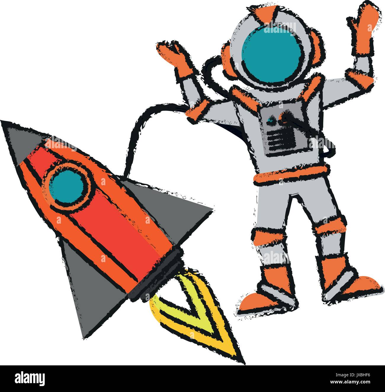 astronaut vector illustration Stock Vector Image & Art - Alamy