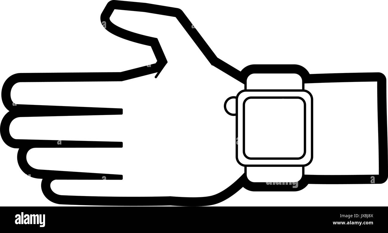 hand vector illustration Stock Vector Image & Art - Alamy