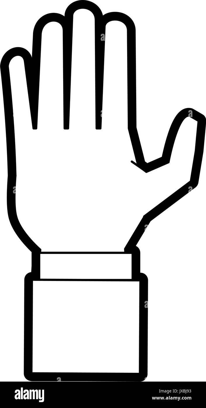 hand vector illustration Stock Vector Image & Art - Alamy