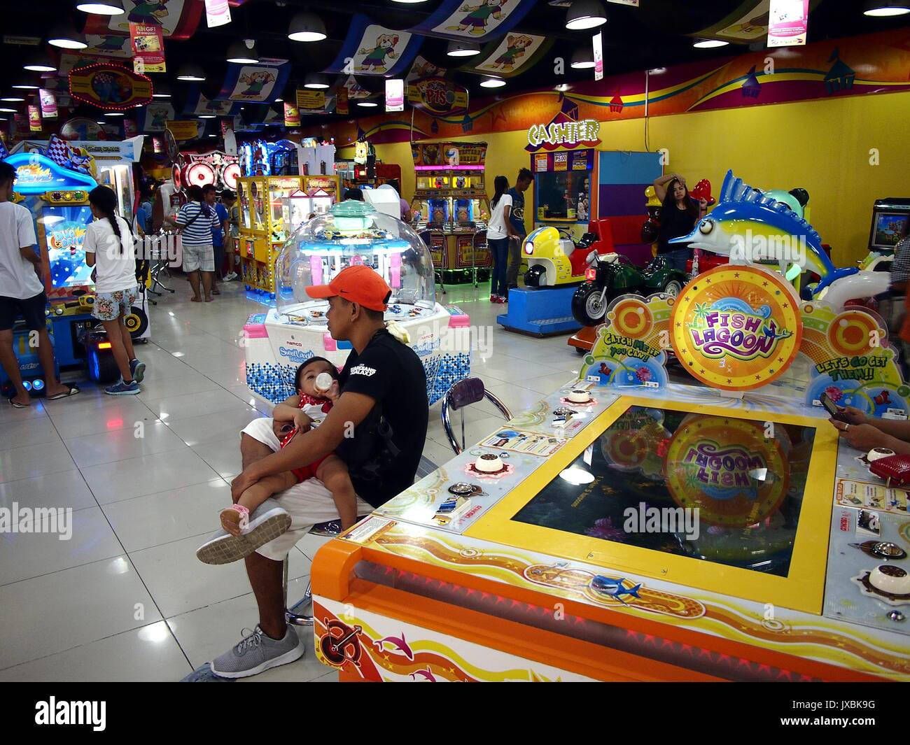 AGONO, RIZAL, PHILIPPINES - AUGUST 12, 2017: Different games and ...