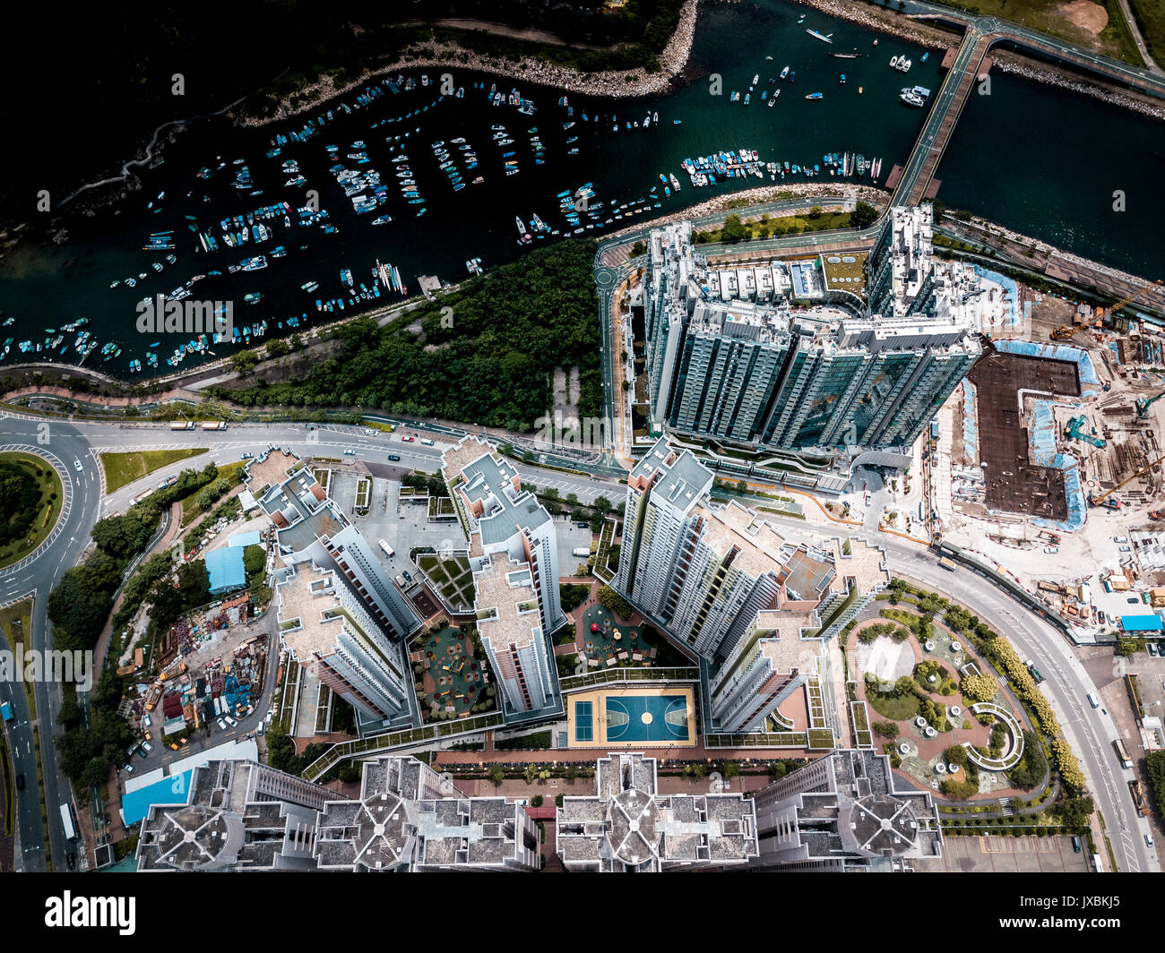Aerial view of Hong Kong Stock Photo - Alamy