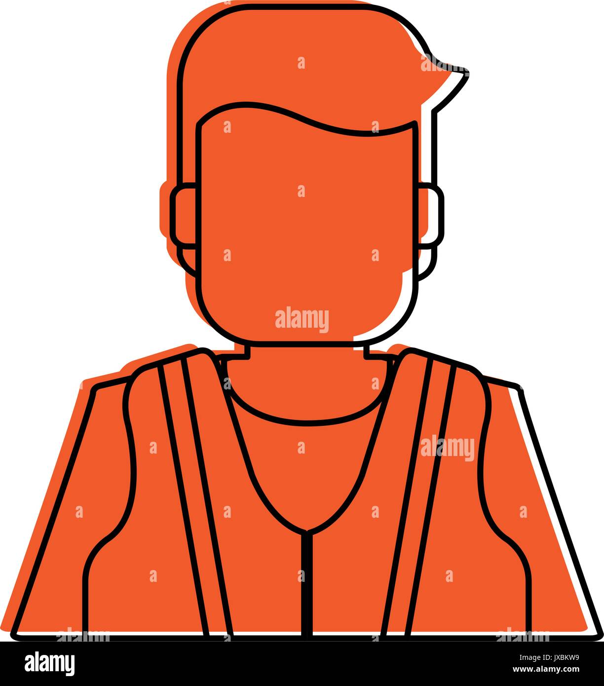 worker avatar with industrial safety icon image Stock Vector Image ...