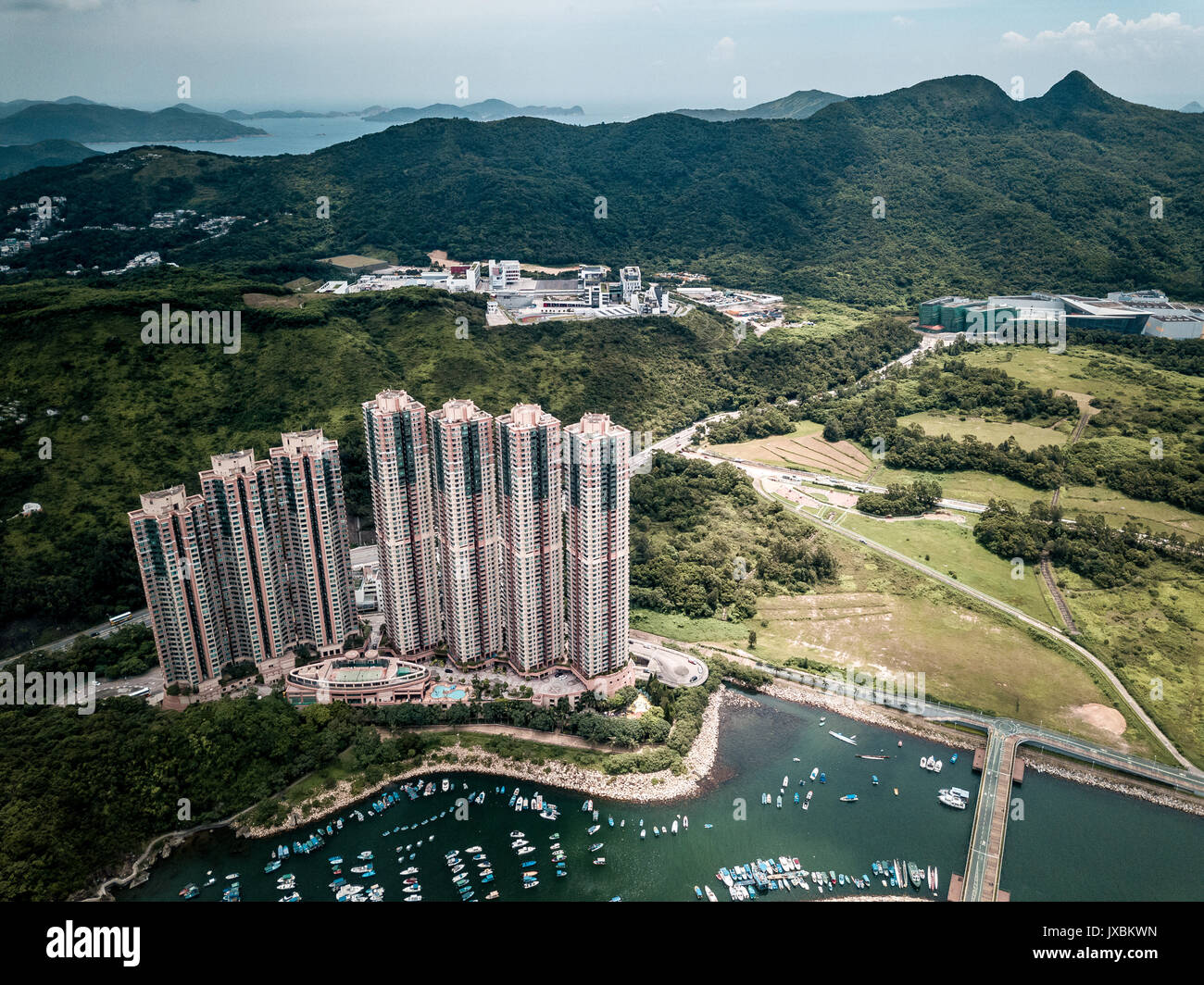 Aerial view of Hong Kong Stock Photo - Alamy
