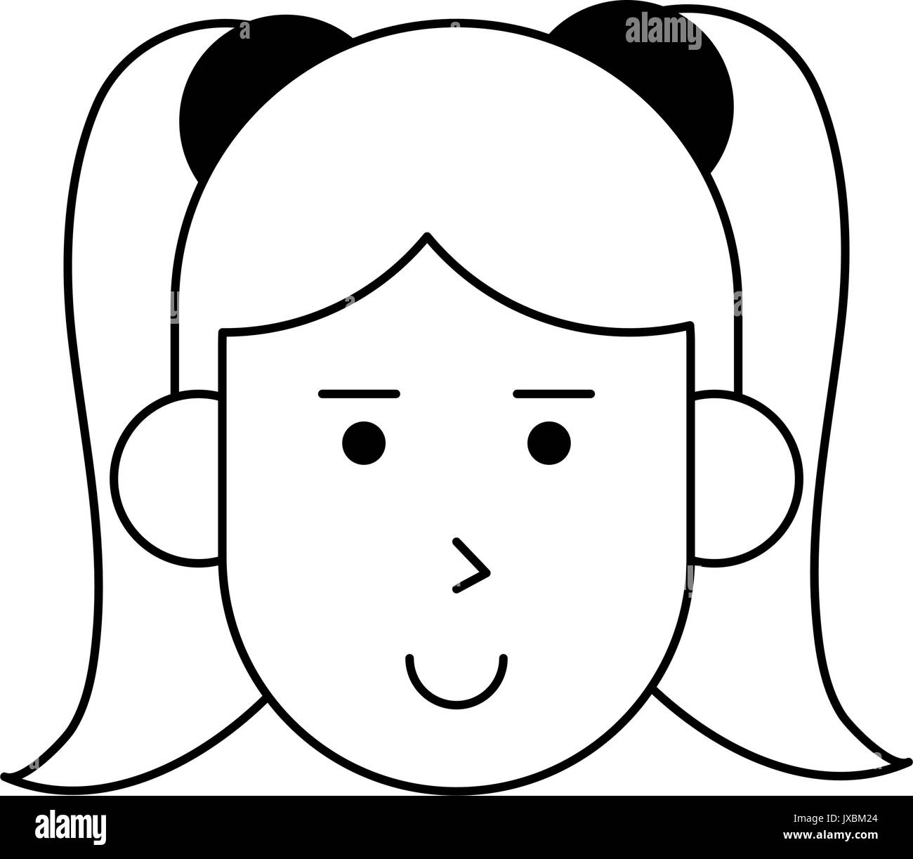 Woman childish Stock Vector Images - Alamy