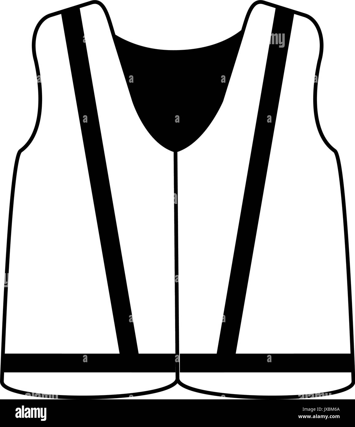 Reflective vest safety work vector Black and White Stock Photos ...