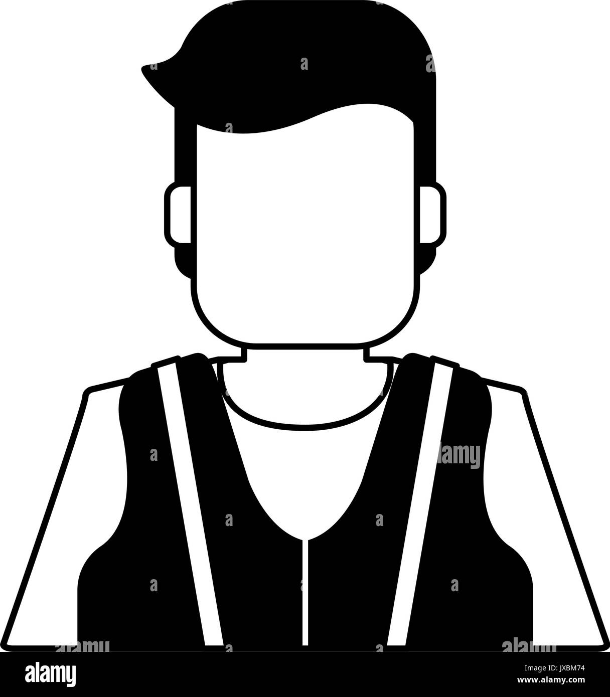 worker avatar with industrial safety icon image Stock Vector Image ...