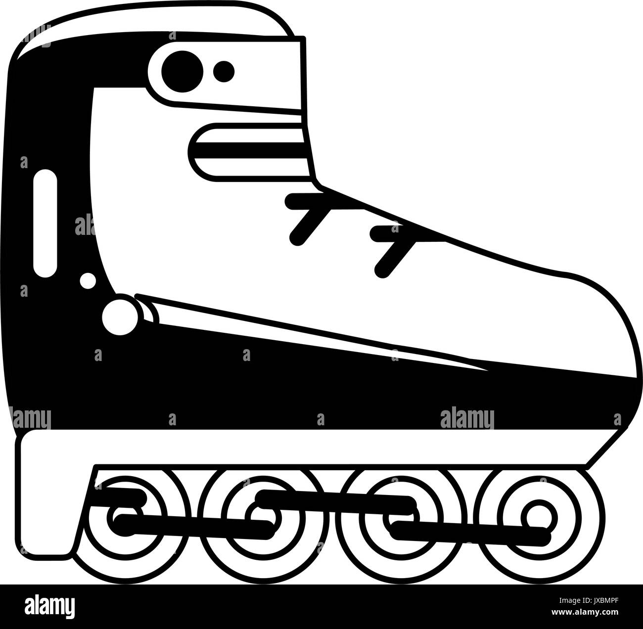 Rollerblades rollerblade Stock Vector Images - Alamy