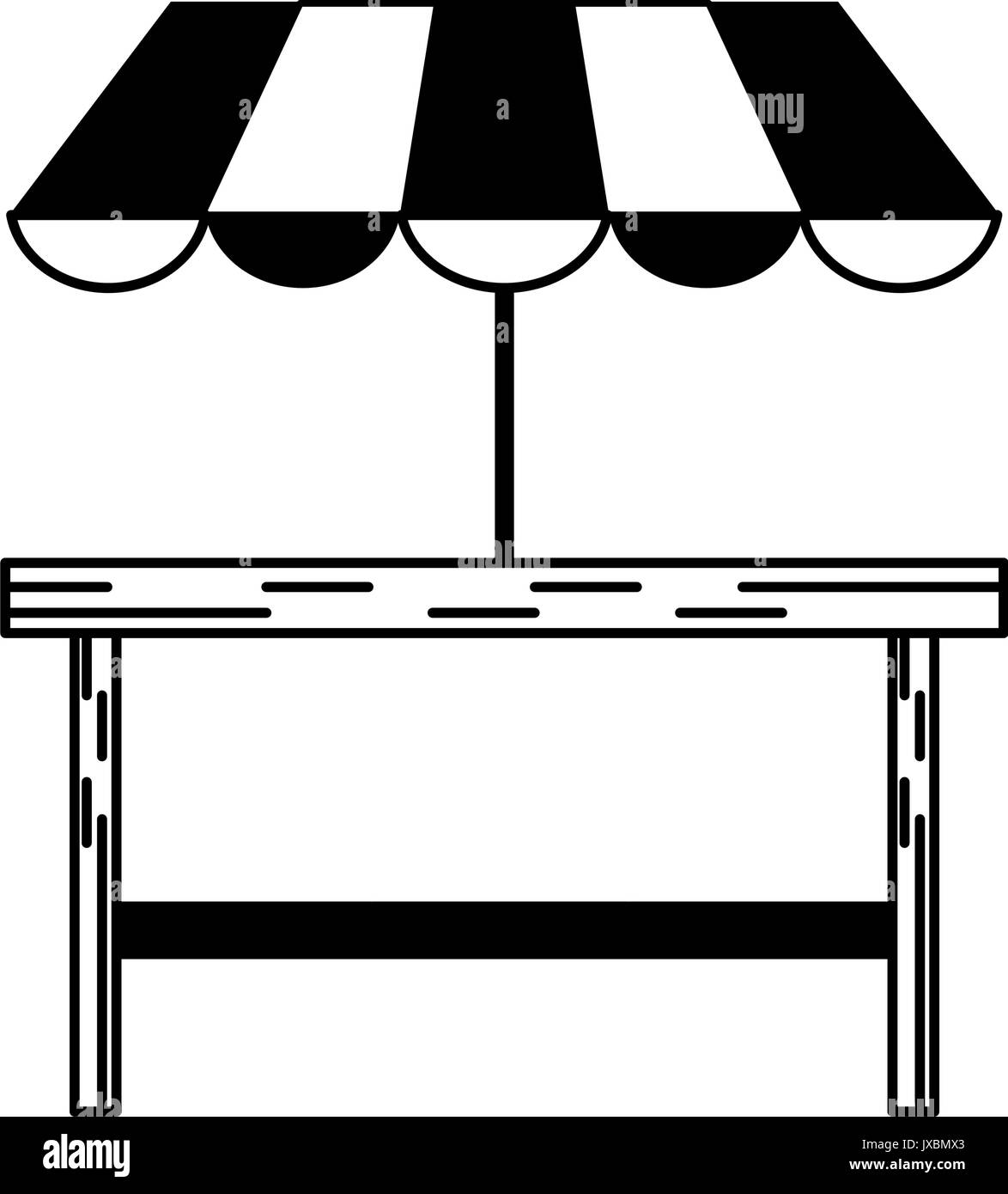 Picnic table setting Stock Vector Images - Alamy