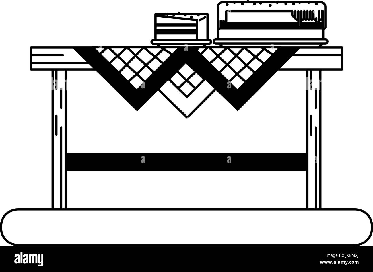 Home outdoor setting Stock Vector Images - Alamy