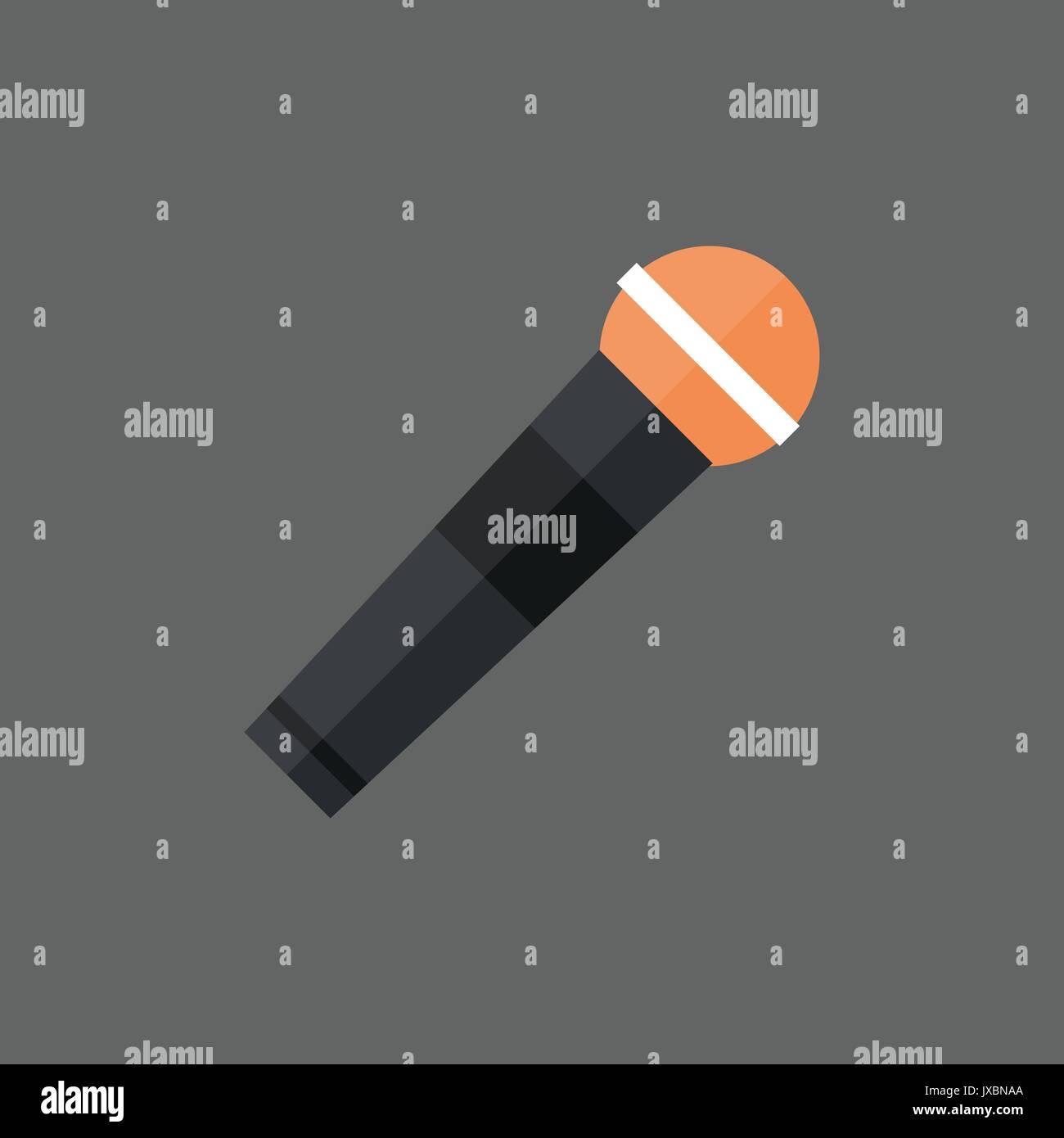 Microphone Icon Modern Mic Audio System Technology Stock Vector Image ...