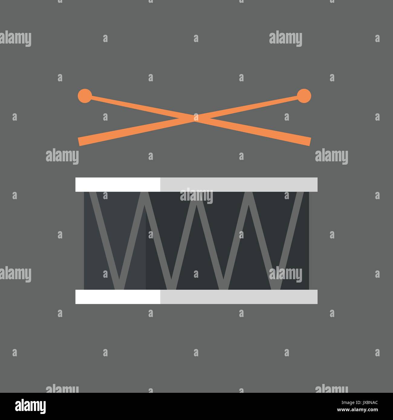 Drums With Stick Icon Handle Music Instruments Stock Vector Image & Art ...