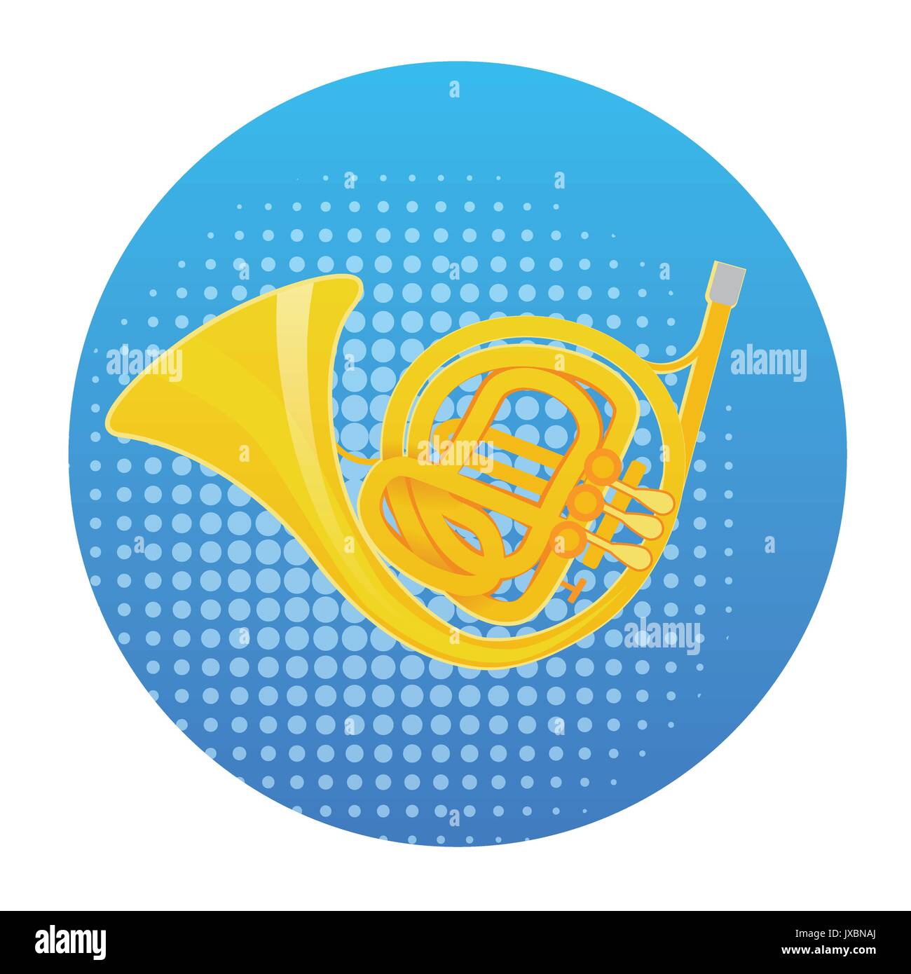 Horn Icon Wind Music Instrument Concept Stock Vector Image & Art - Alamy