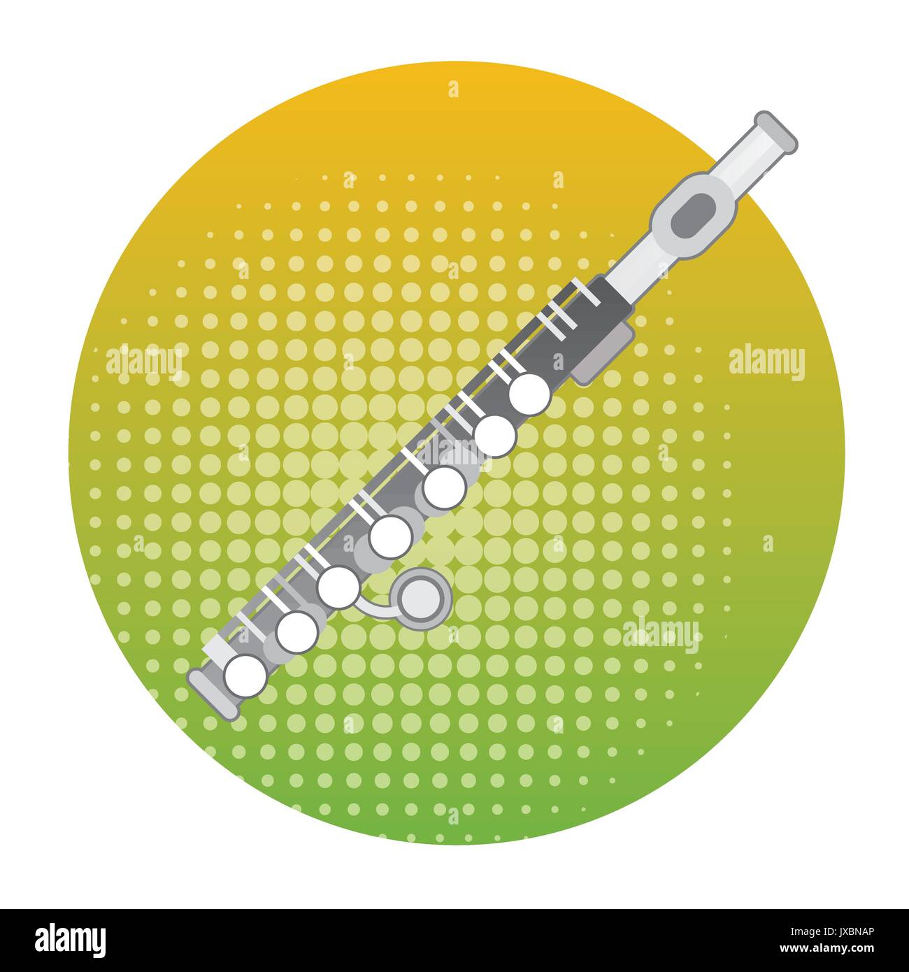 Flute Icon Wind Music Instrument Concept Stock Vector Image & Art - Alamy