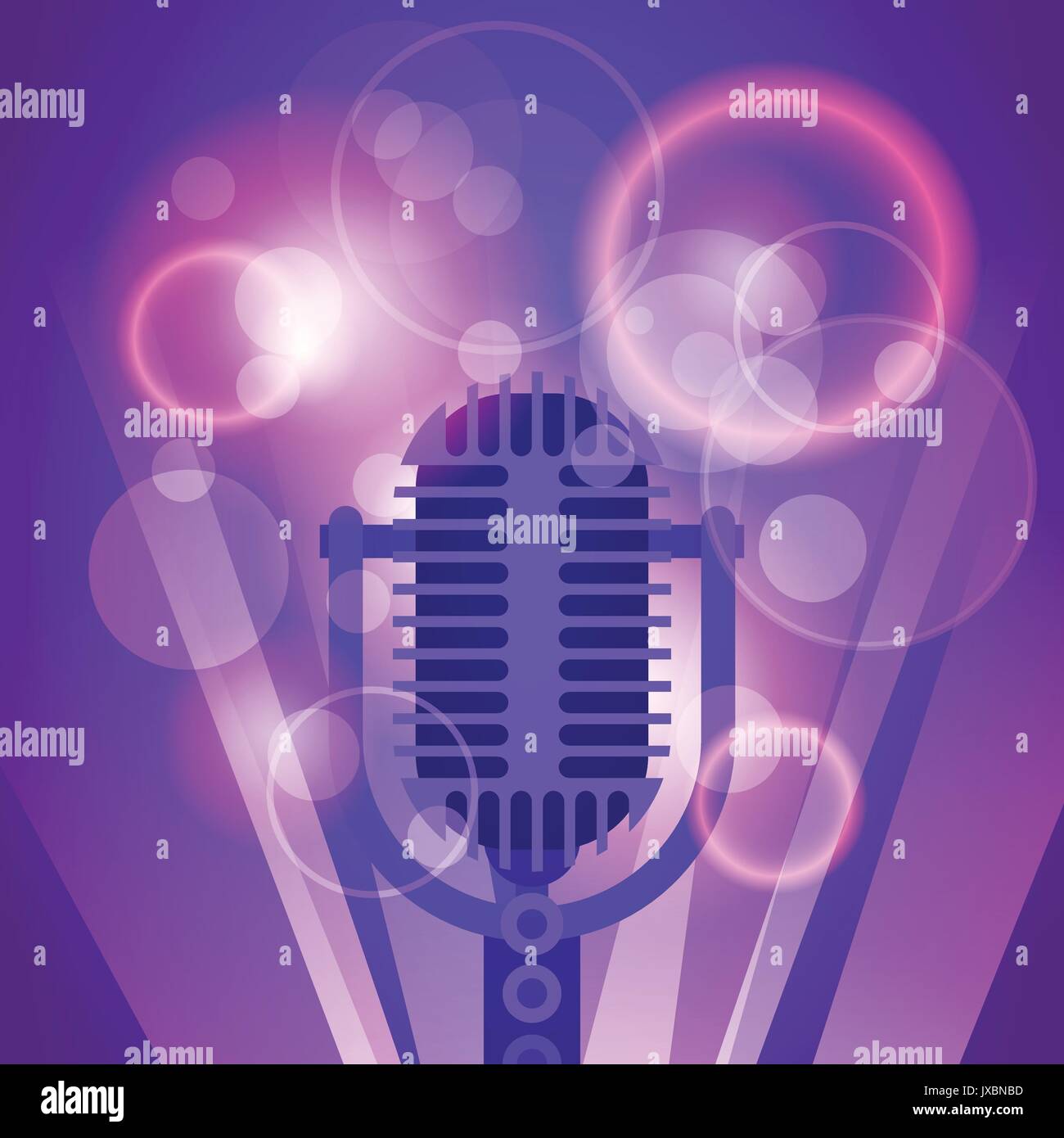 Microphone singer jazz Stock Vector Images - Alamy