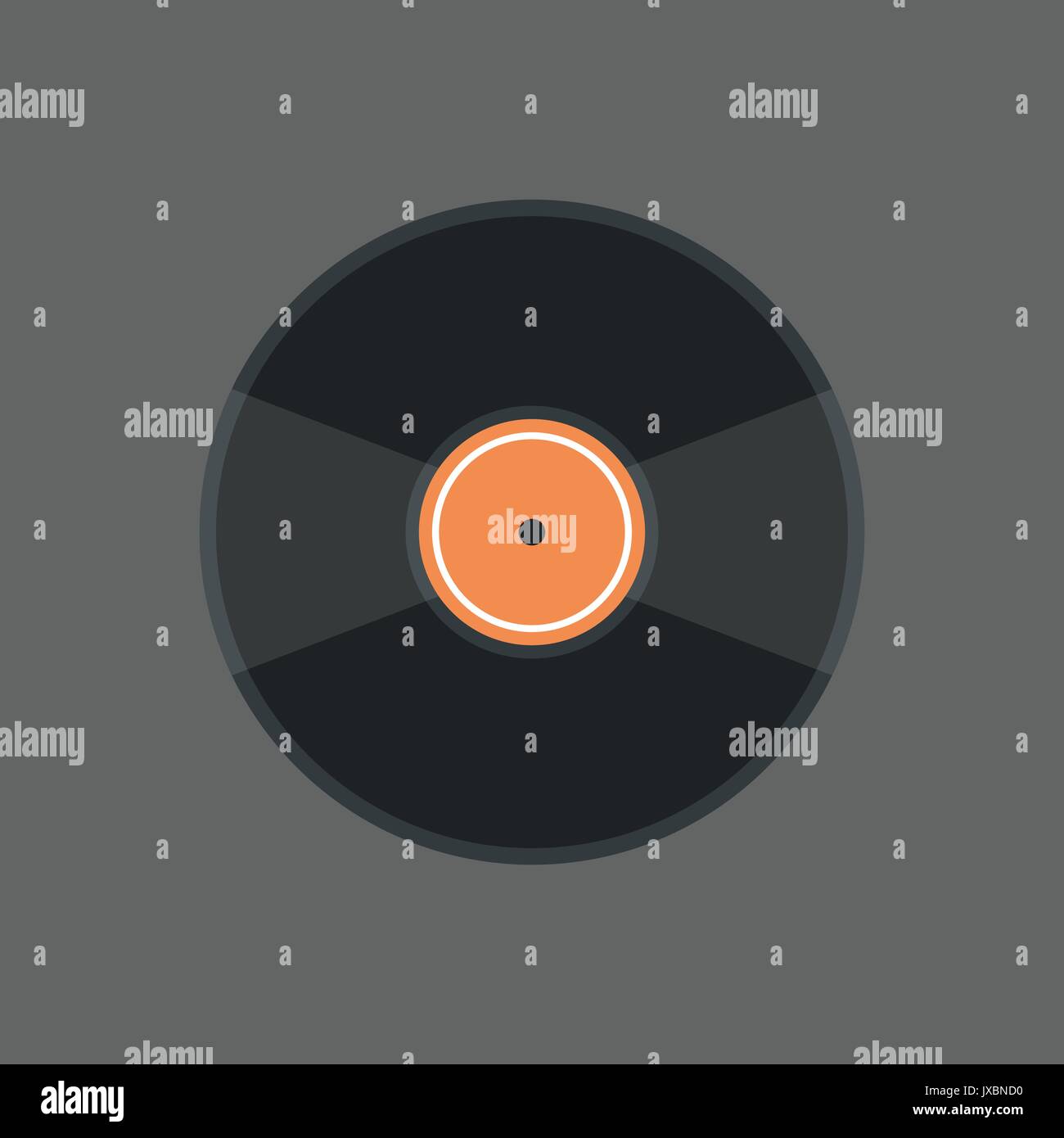 Vinyl Disk Icon Audio Record Retro Concept Stock Vector Image & Art - Alamy