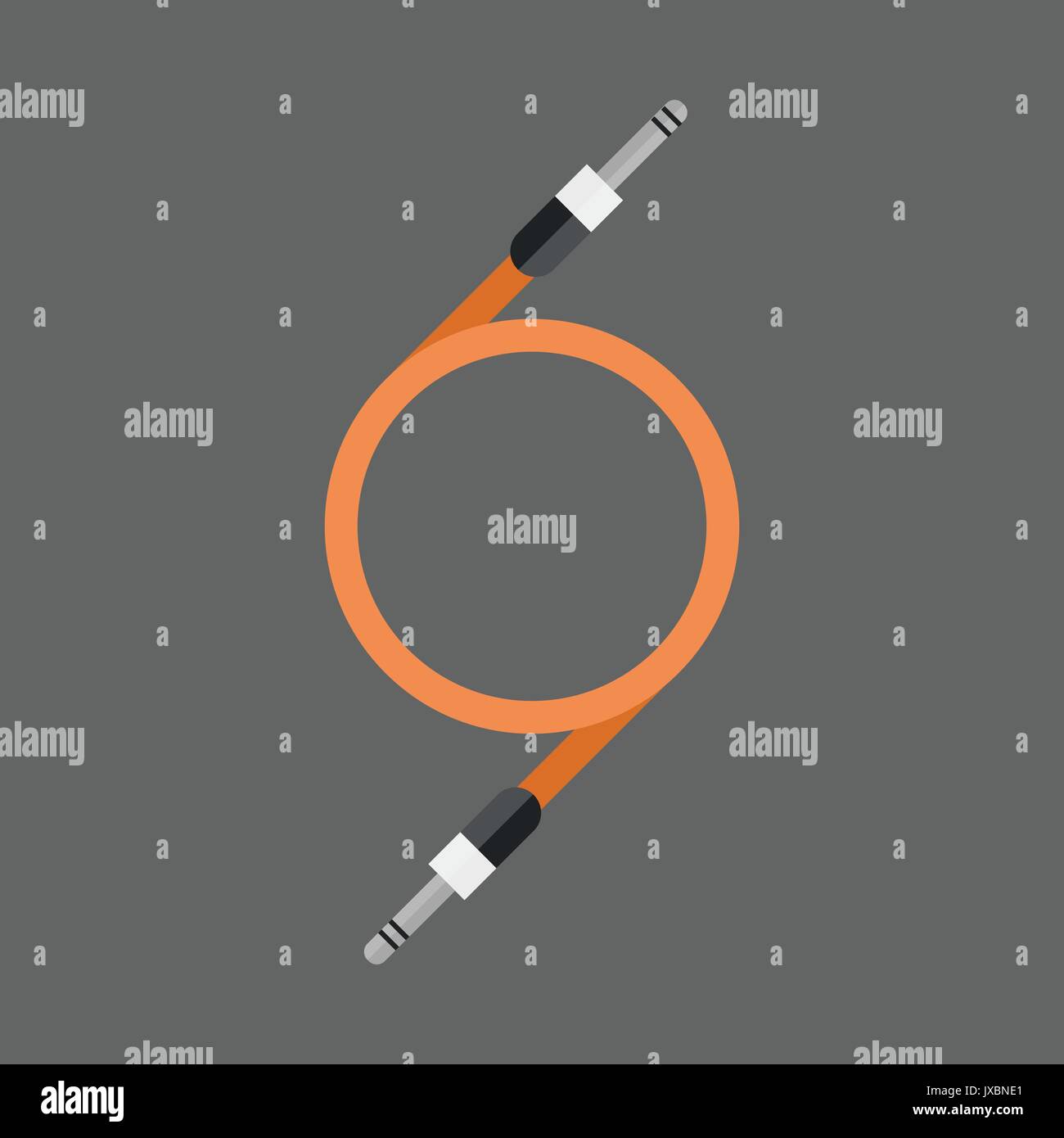 Cable Musical Wire Icon Music Connector Equipment Stock Vector Image ...