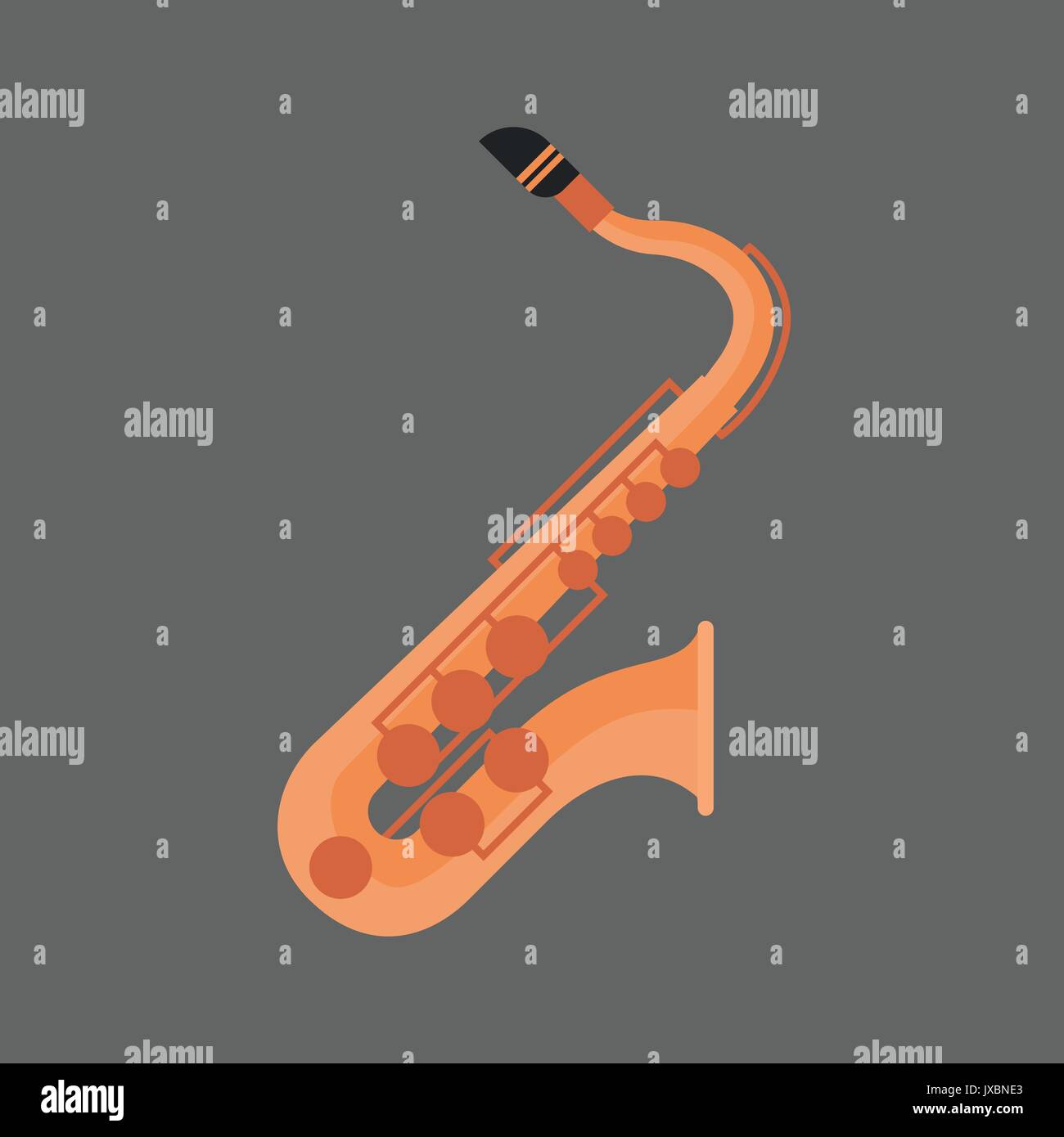 Saxophone Icon Wind Music Instrument Concept Stock Vector Image & Art ...