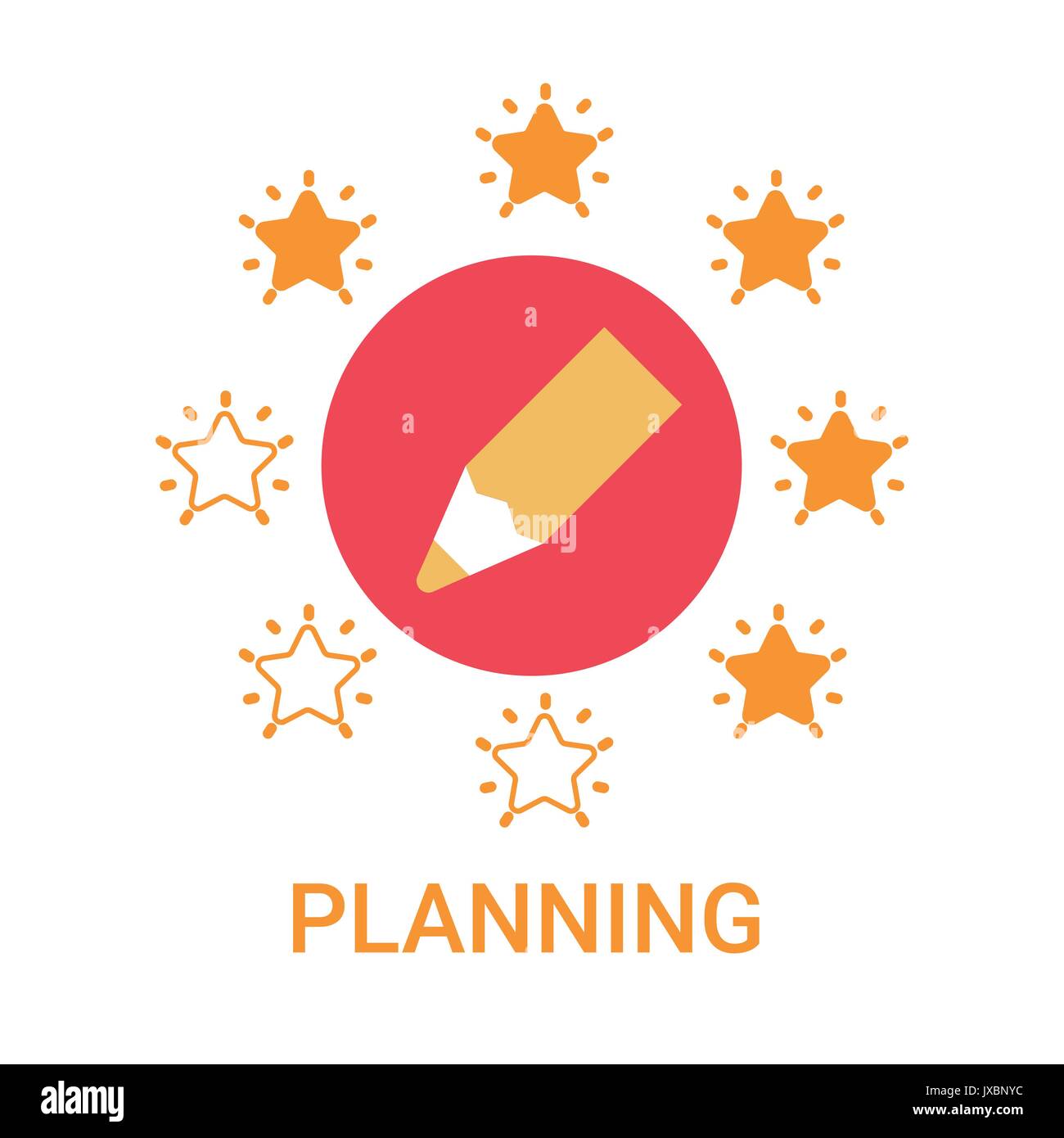 Planning Icon Business Strategy Development Banner Stock Vector Image ...