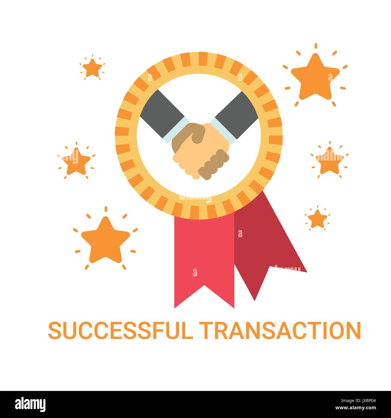 Successful Transaction Icon Business Men Handshake Deal Agreement ...