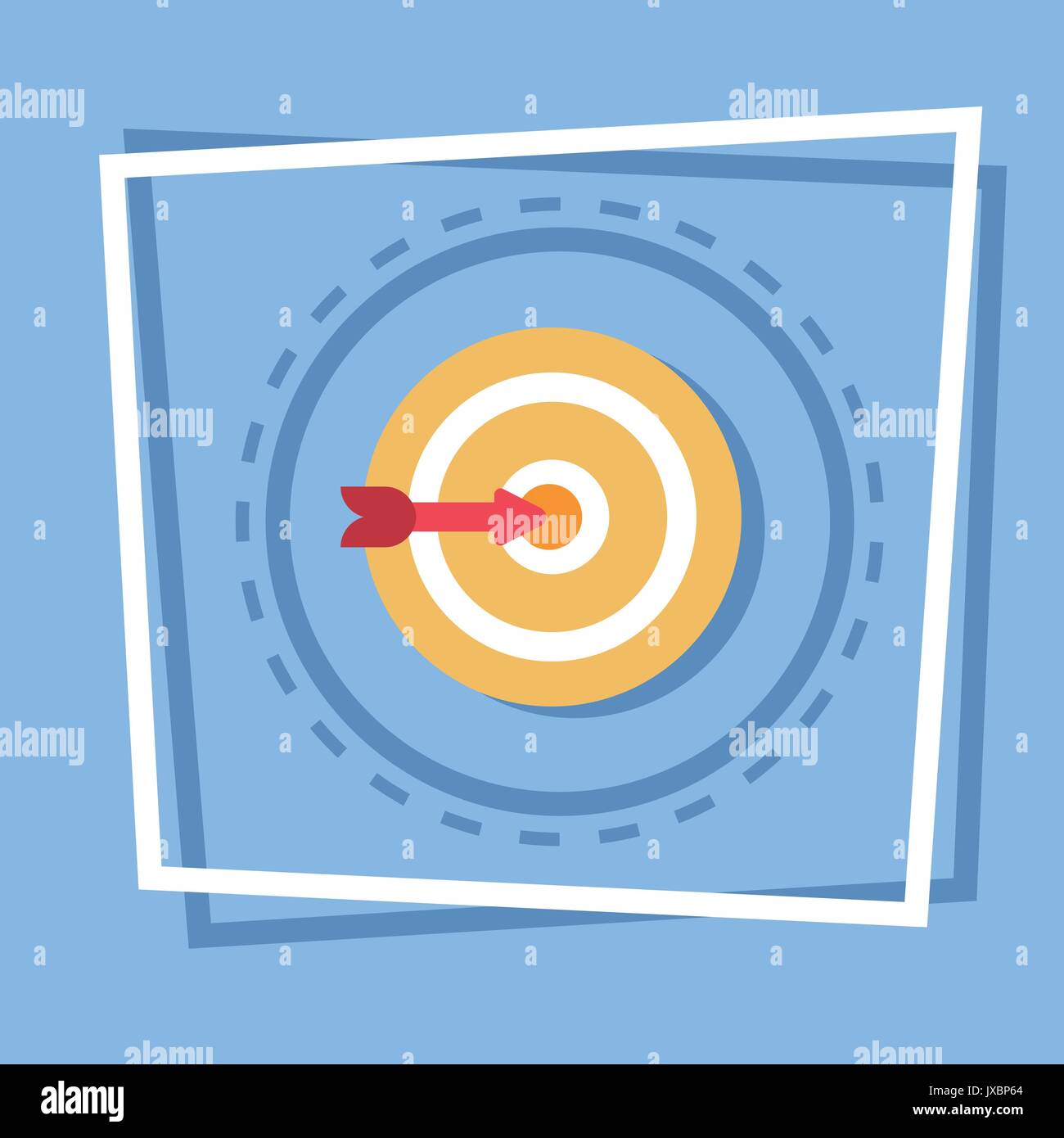 Arrow In Target Icon Goal Web Button Stock Vector Image & Art - Alamy