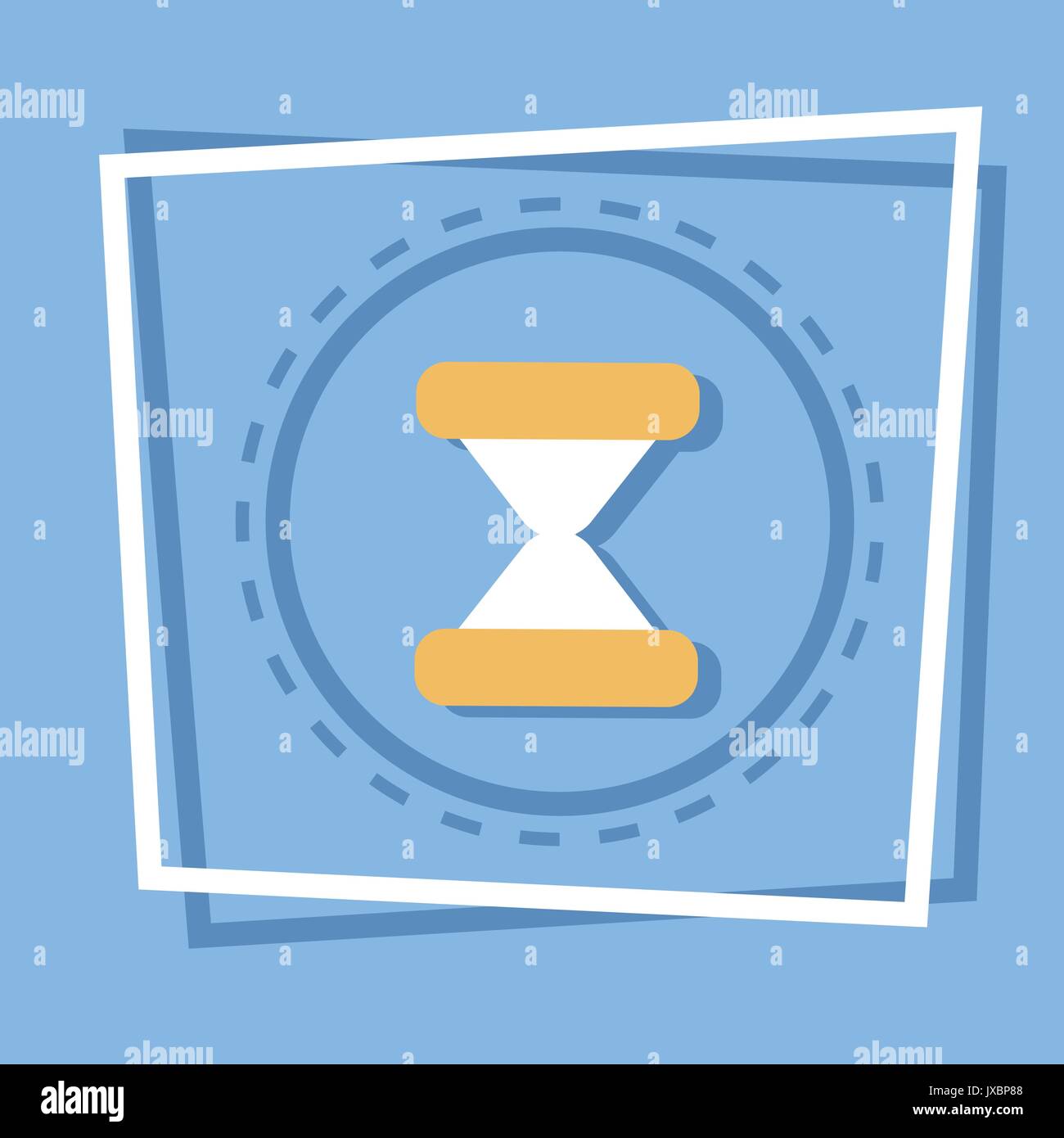 Sand Clock Icon Time Watch Concept Stock Vector Image & Art - Alamy