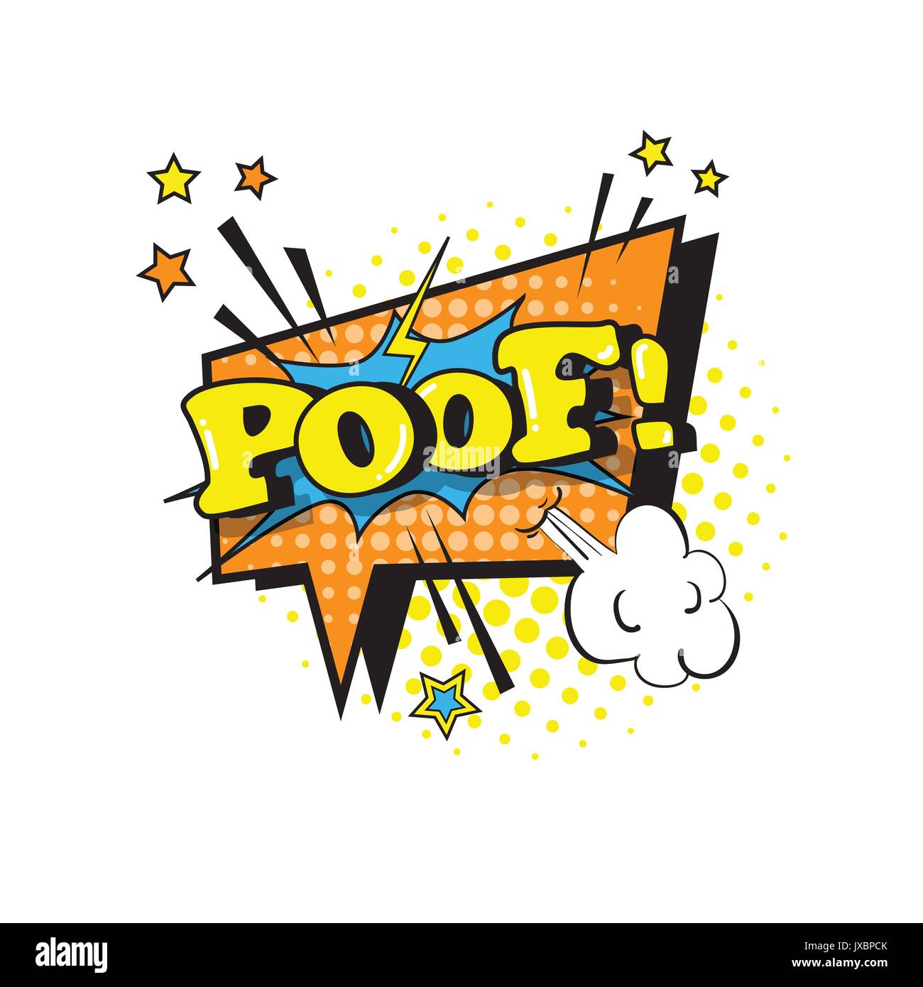 Comic Speech Chat Bubble Pop Art Style Poof Expression Text Icon Stock ...