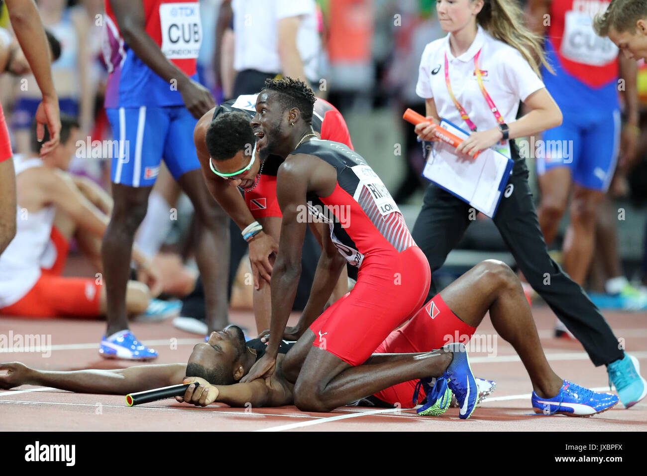 Jarrin SOLOMON, Jereem RICHARDS, Lalonde GORDON (Trinidad and Tobago ...