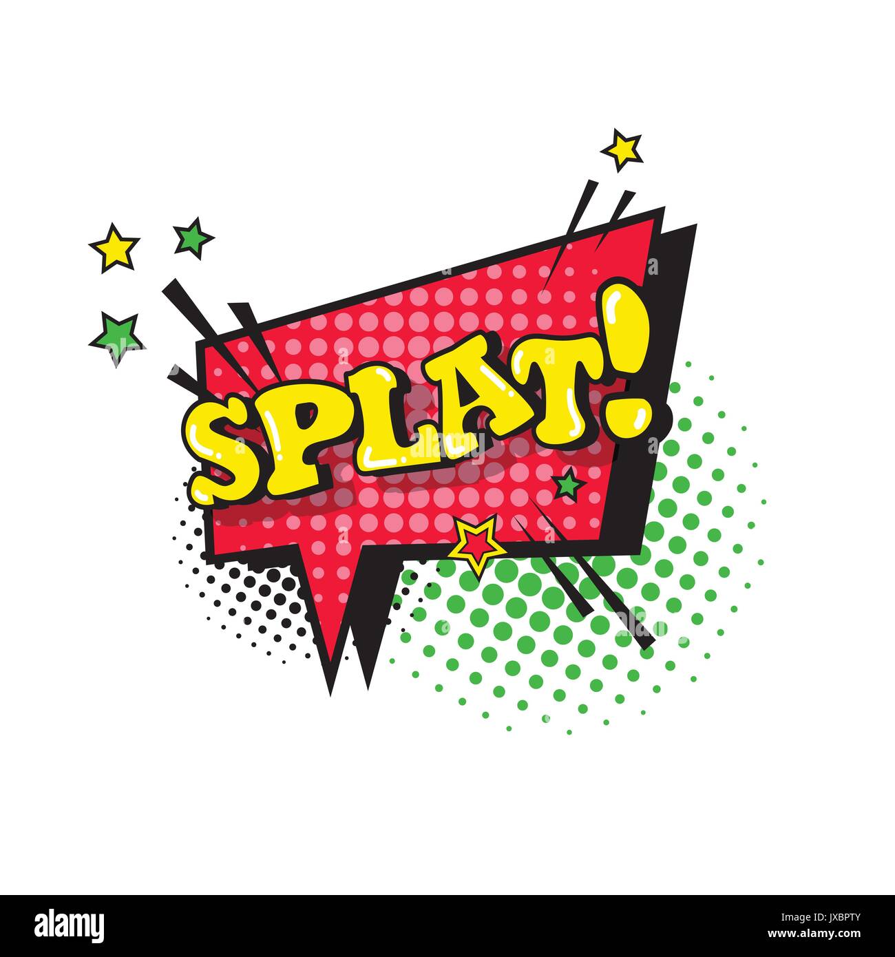 Splat cartoon Cut Out Stock Images & Pictures - Alamy