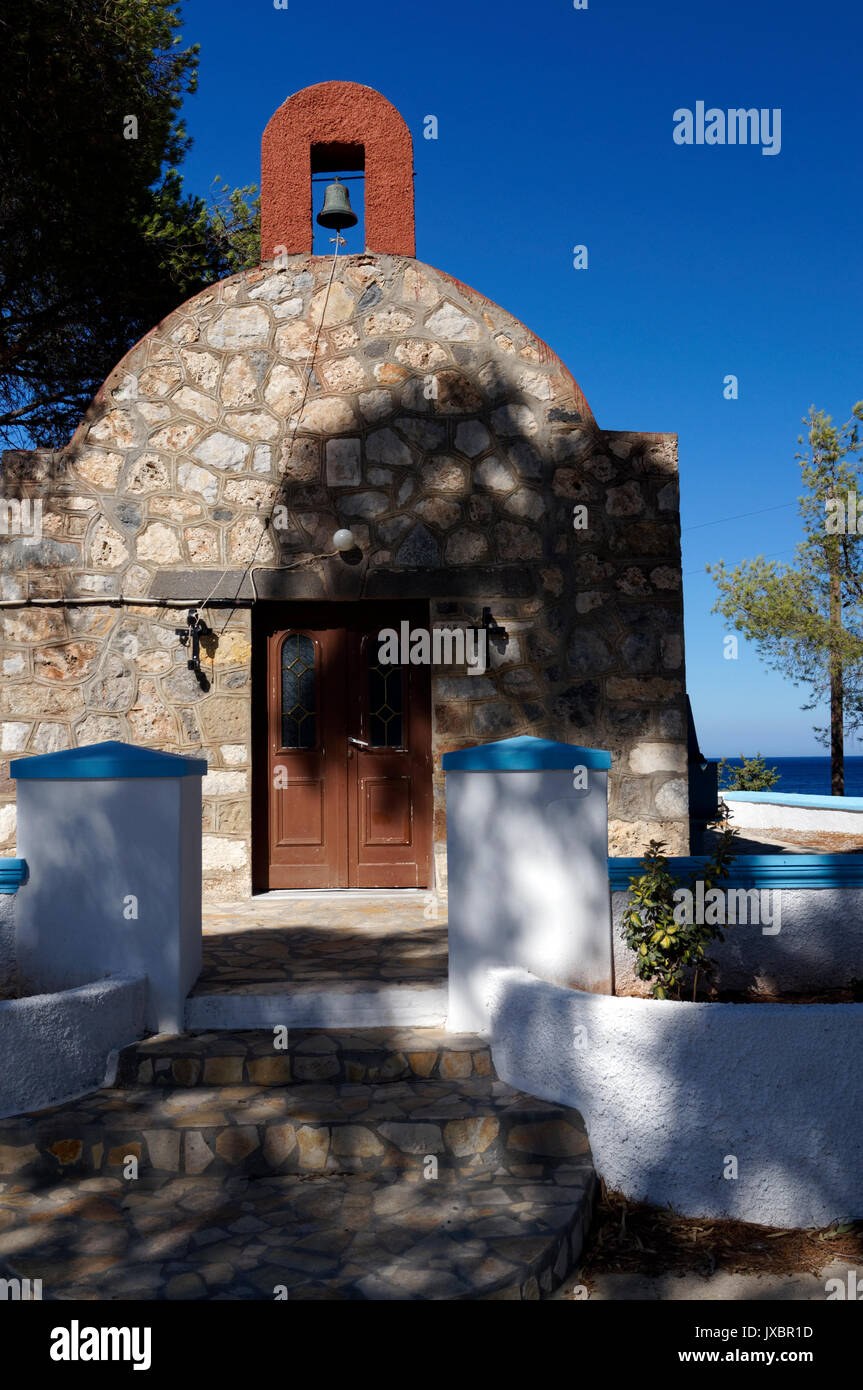 Panaghia Church, Alinta, Leros Island, Dodecanese Islands, Greece Stock ...
